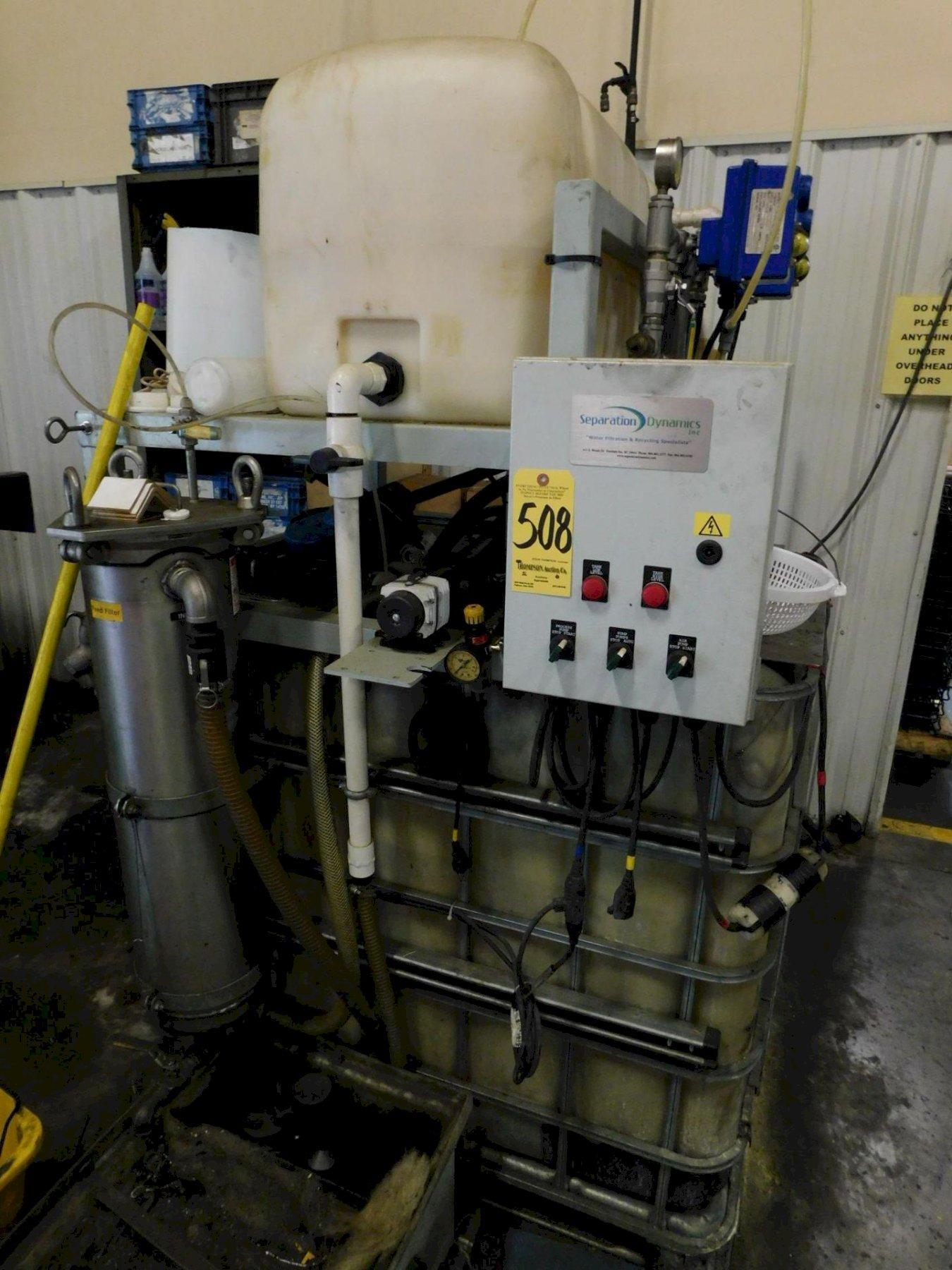 SEPARATION DYNAMICS WATER/OIL SEPARATOR SYSTEM W/ TANK: STOCK #21967