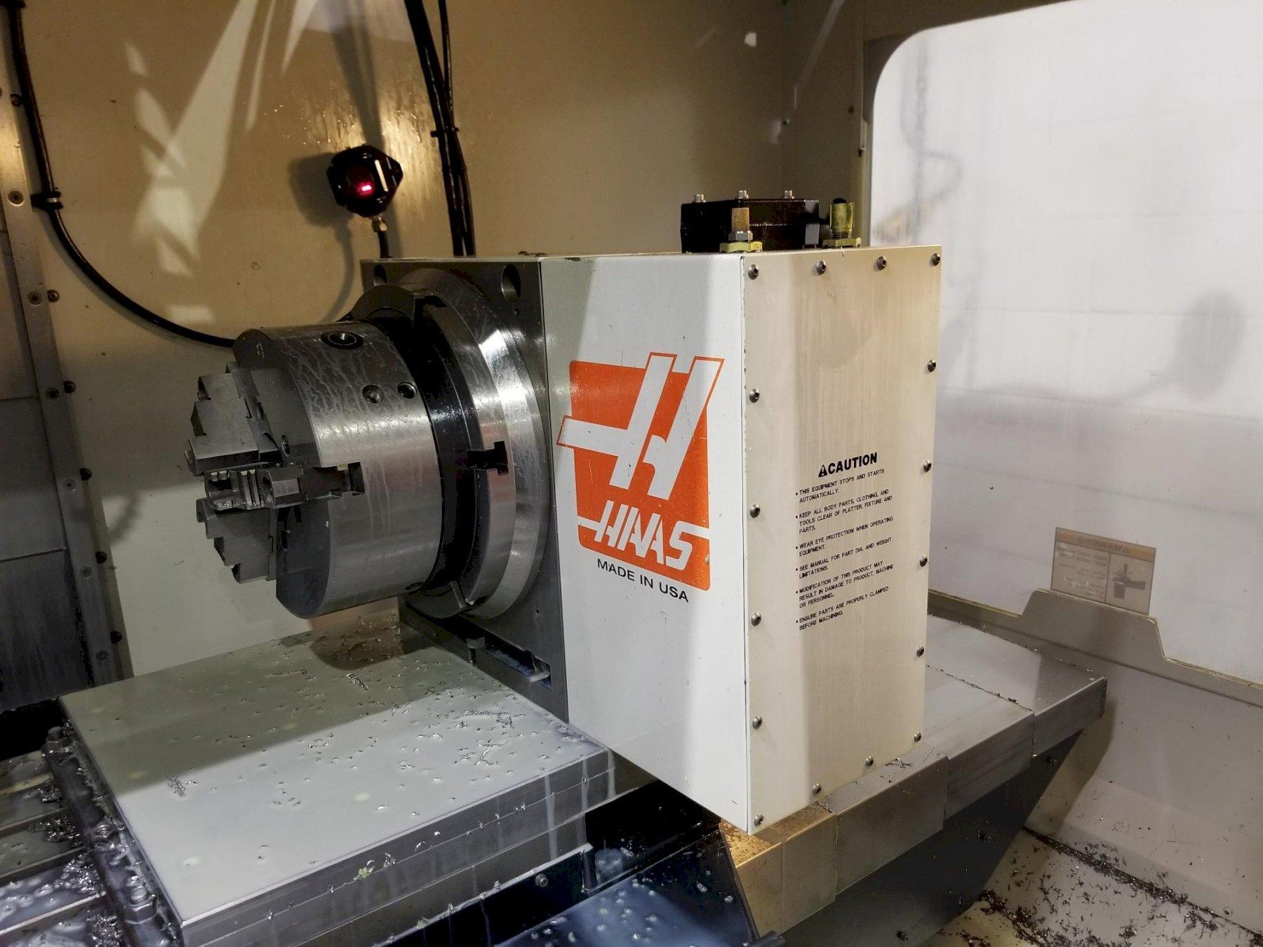 Haas VF-4 CNC Vertical Machining Center with Thru Spindle Coolant, Side ...