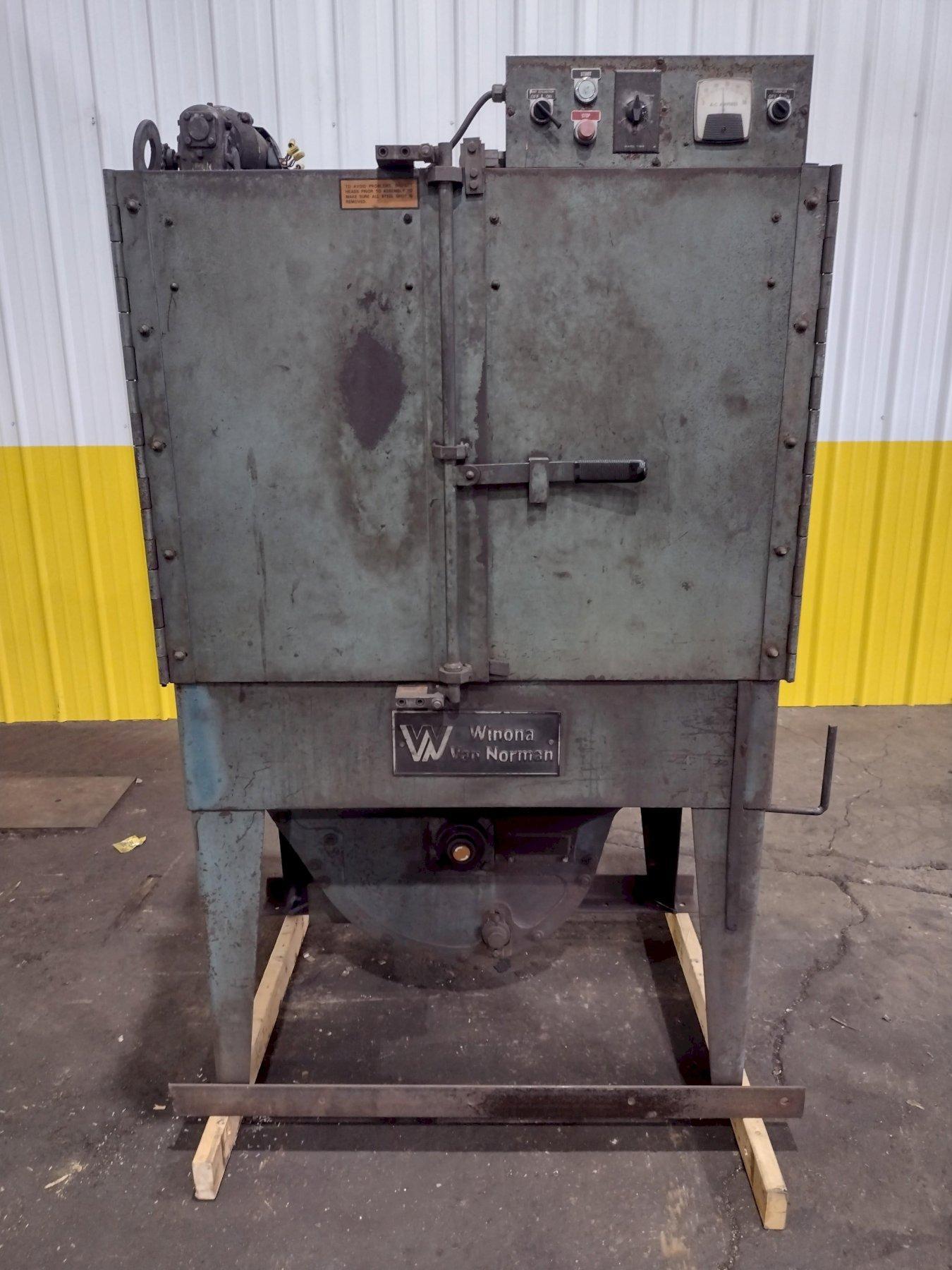 11.4 CU FT A-E-S MODEL #STEELABRATOR B-150 SHOT BLAST BARRELL TUMBLER ...