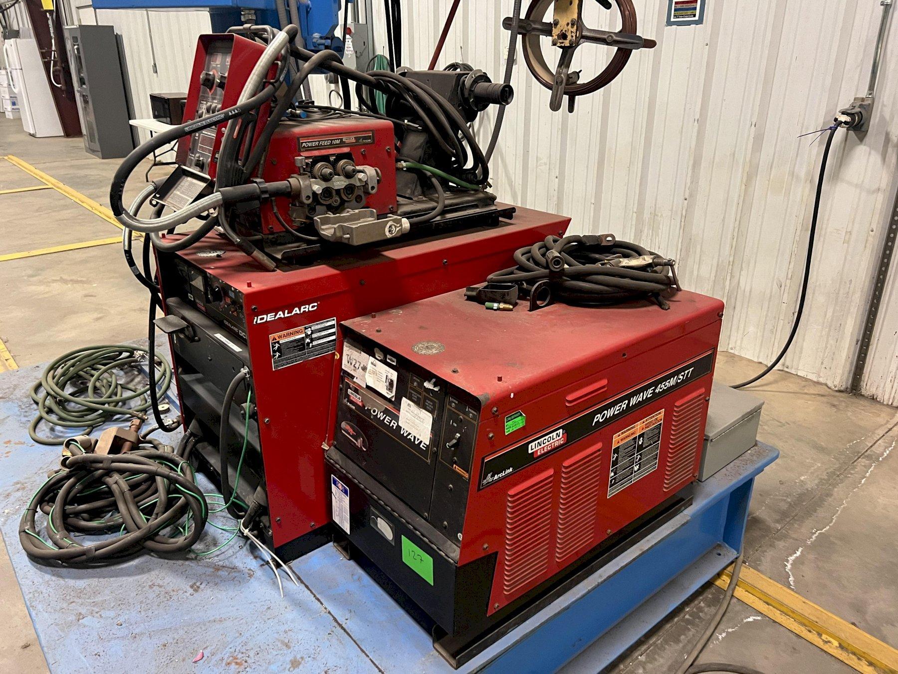 Aronson Manipulator Pipe Seam Welder with Lincoln Welders: STOCK 17947