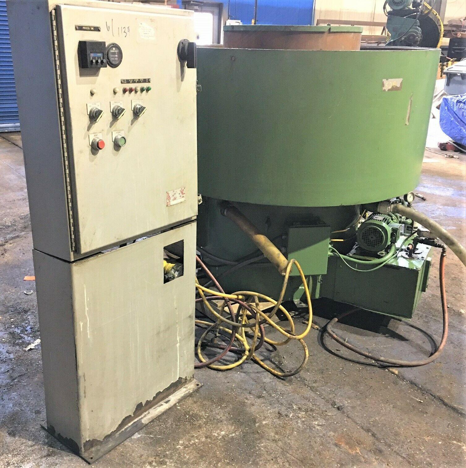 12 CUBIC FEET ROSEMONT MODEL #RF1412 BOWL TYPE VIBRATORY FINISHING MILL ...