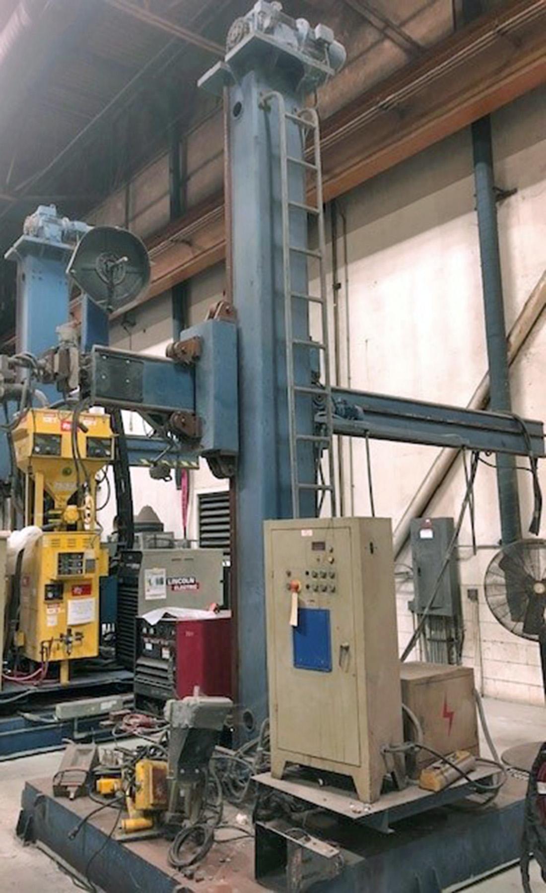 USED, 10′ X 13′ VANGUARD MODEL LHZ3X4 WELDING MANIPULATOR ON FIXED BASE ...