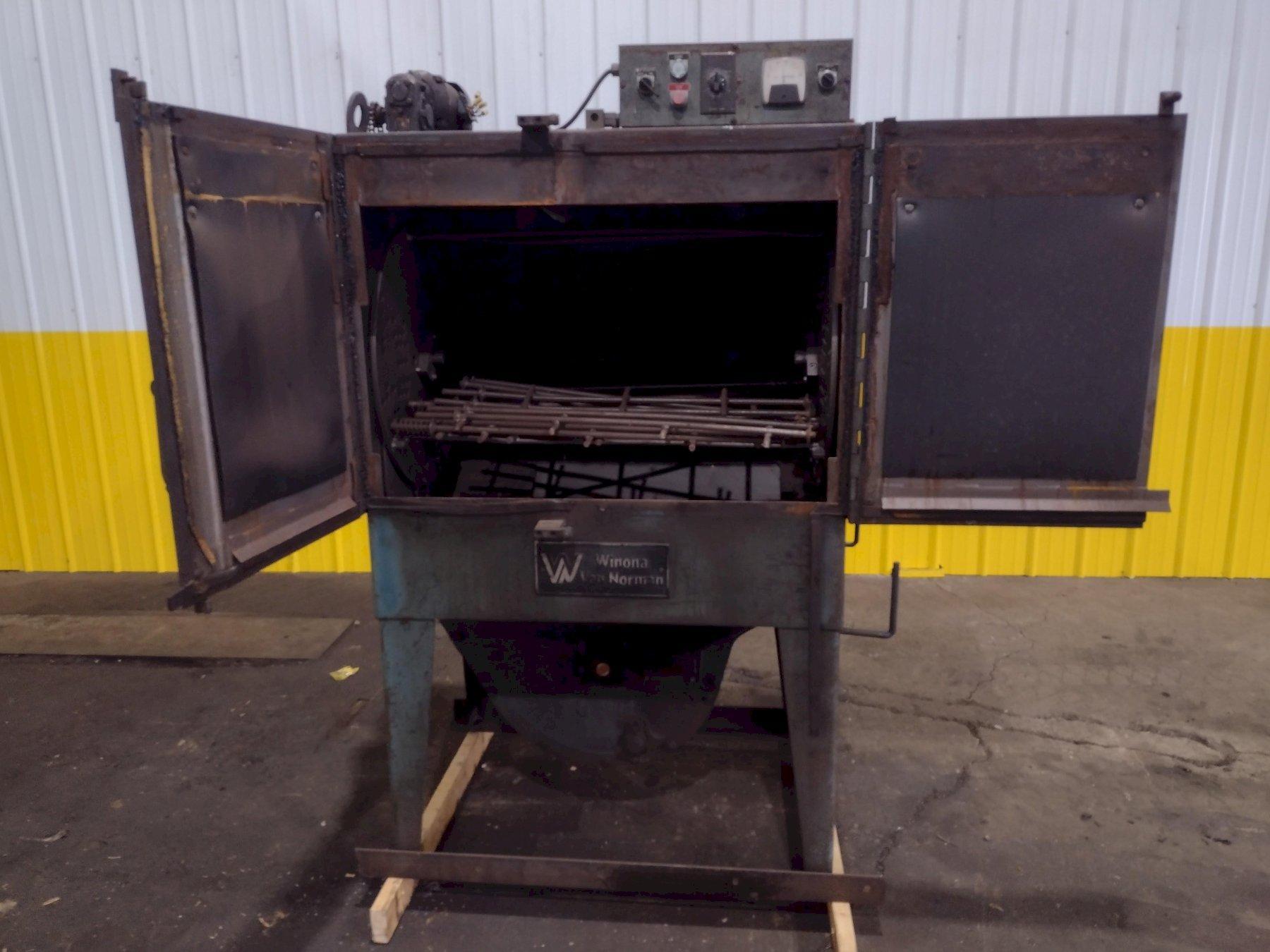 11.4 CU FT A-E-S MODEL #STEELABRATOR B-150 SHOT BLAST BARRELL TUMBLER ...