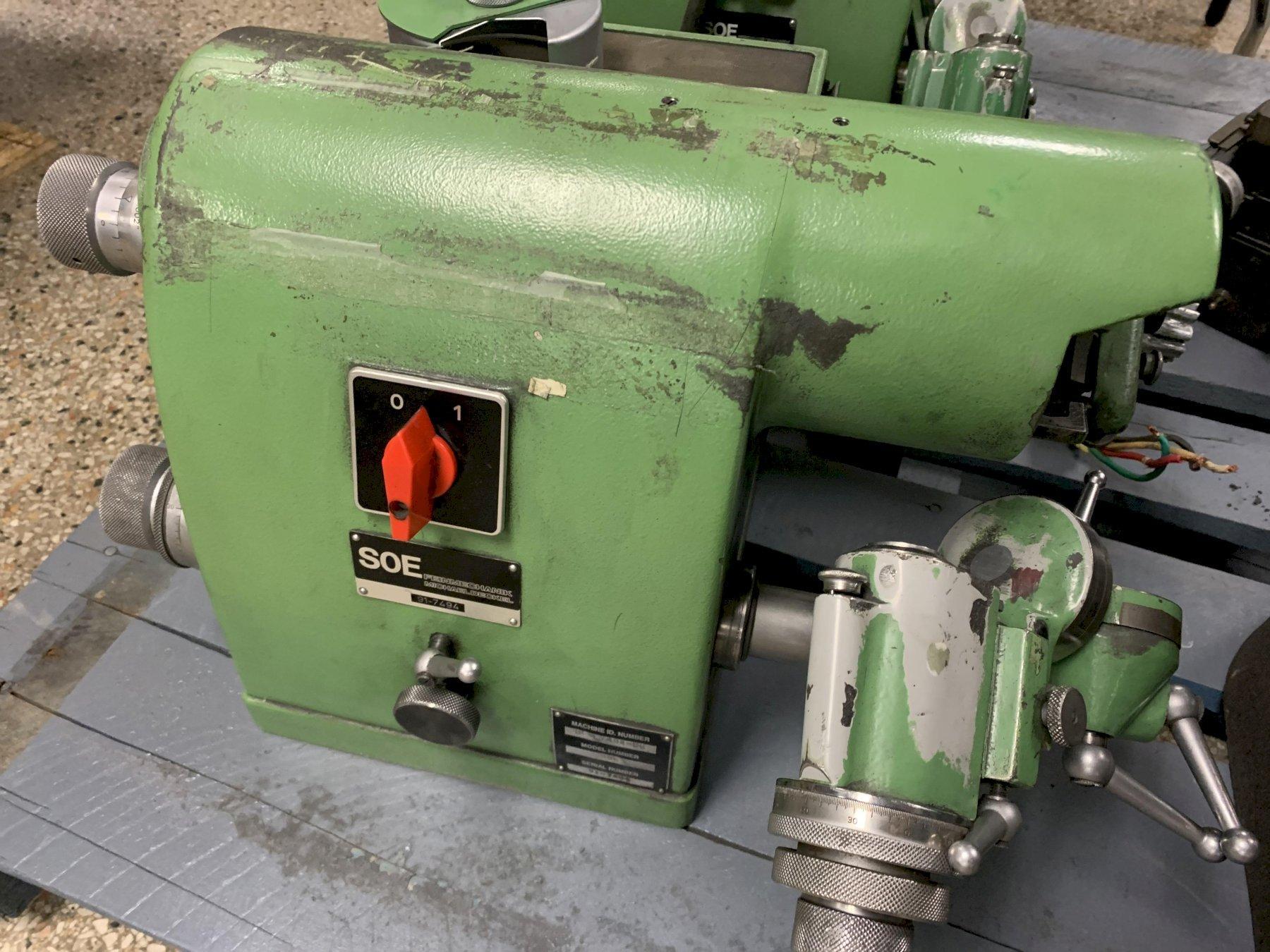 Deckel Model SOE Single Lip Cutter Grinder, S/N 91-7494 | AMC