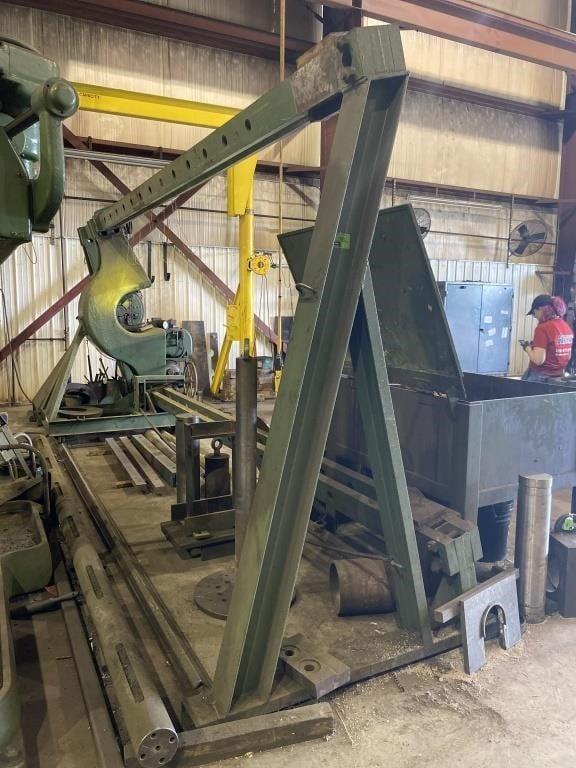400 TON RODGERS MODEL 1F400-D16 HORIZONTAL INCLINED HYDRAULIC WHEEL ...