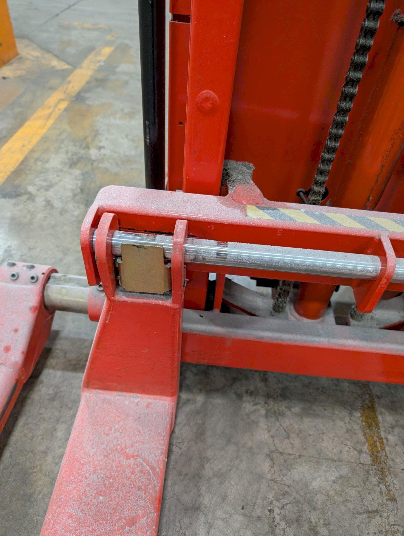 Powered Lift Pallet Straddle Stacker – 2200 lb Capacity, Lifts Up to 63 ...