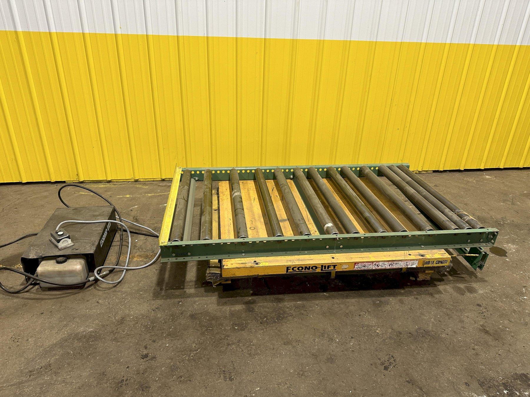 61″ x 39″ 4000 LB ECONO LIFT ROLLER SURFACE LIFT TABLE: STOCK #20920