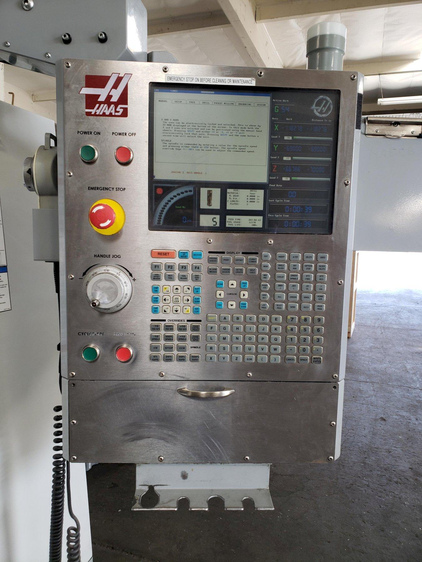 Haas VF-2 VMC 2007 with: New Transmission, VOP-D, 30-HP Vector Dual ...