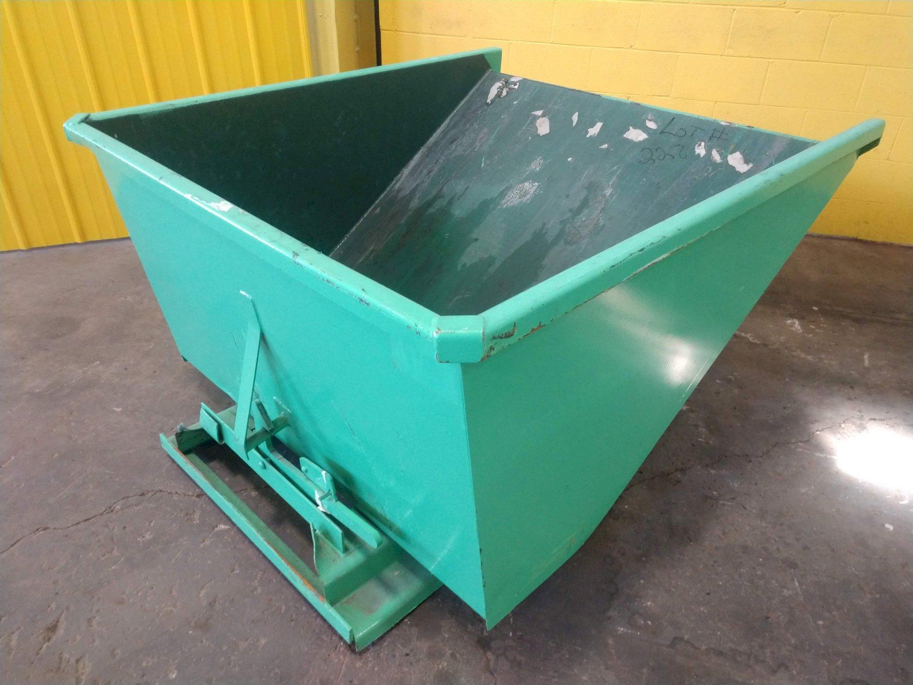 1/2 CUBIC YARD SELF-DUMPING TRASH HOPPER: STOCK #13279