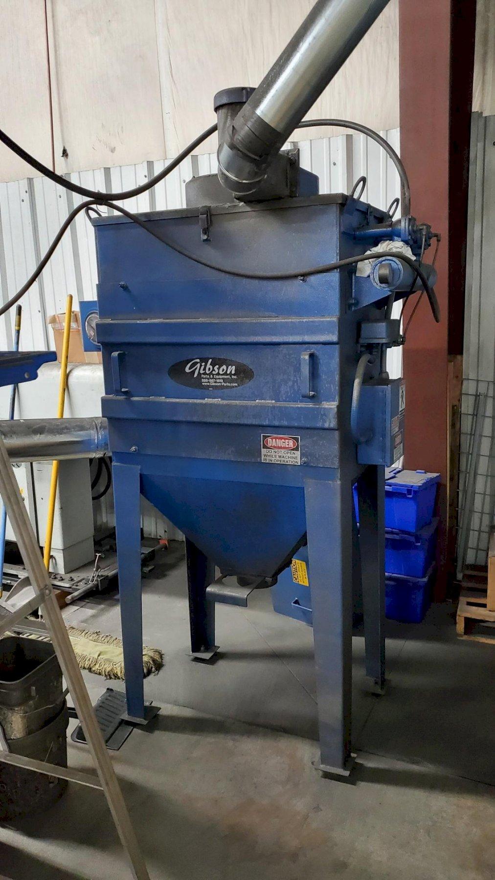 2012 GIBSON MODEL #12X44 DUAL CHAMBER ROTARY SHOT BLAST MACHINE SYSTEM ...