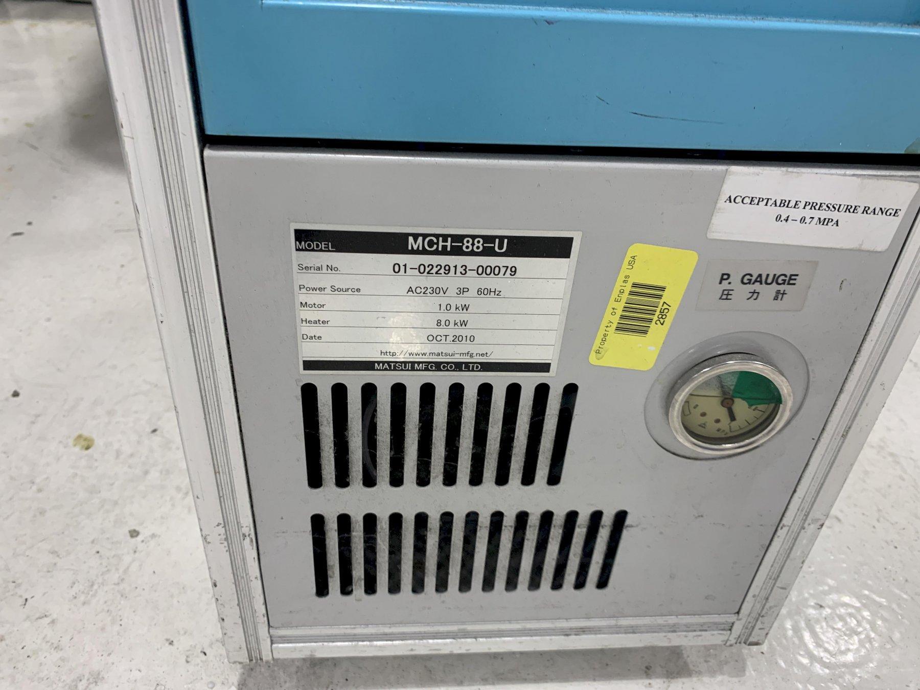Matsui Used MCH-88-U Mold Temperature Controller, 1.3hp, 8 kw, 230V, Yr ...