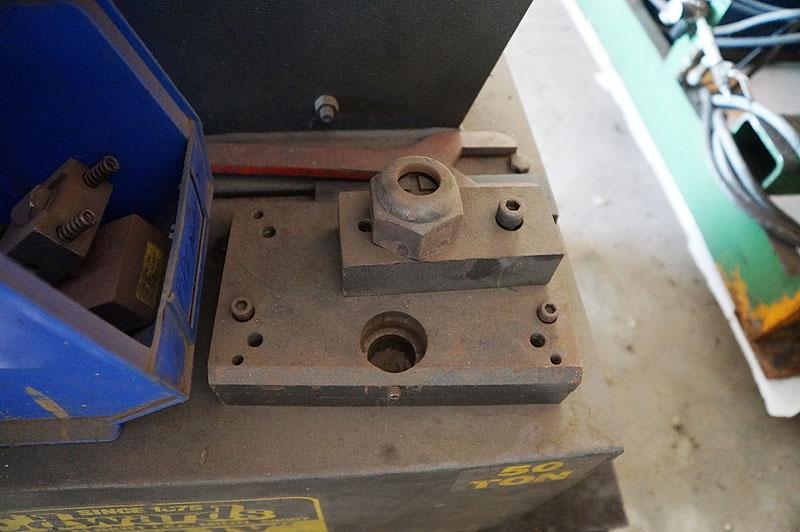 50 TON EDWARDS MODEL “JAWS IV” HYDRAULIC IRONWORKER: STOCK #13421