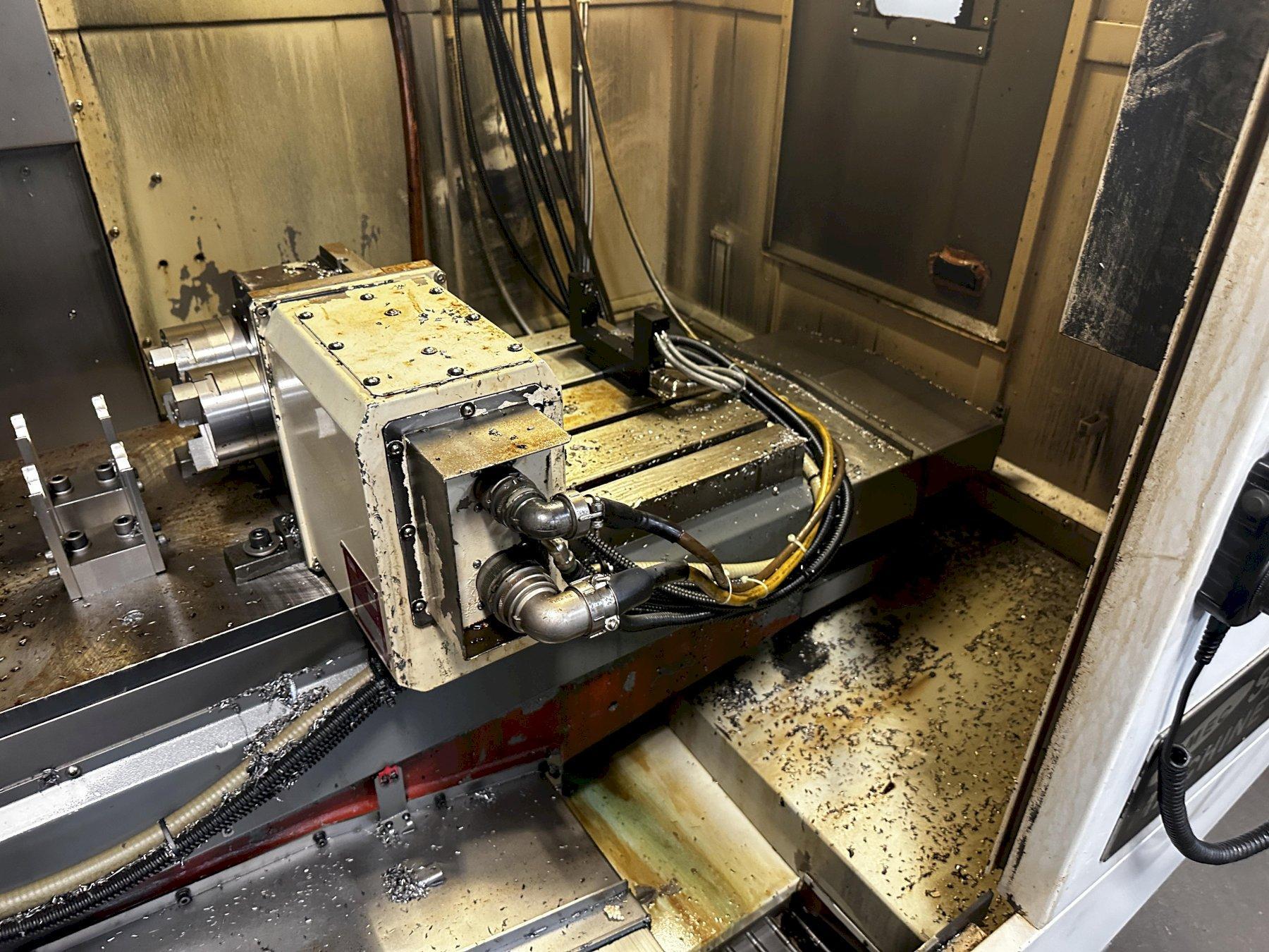 Samsung MCV 50 CNC Vertical Machining Center with 4th Axis Rotary Table ...