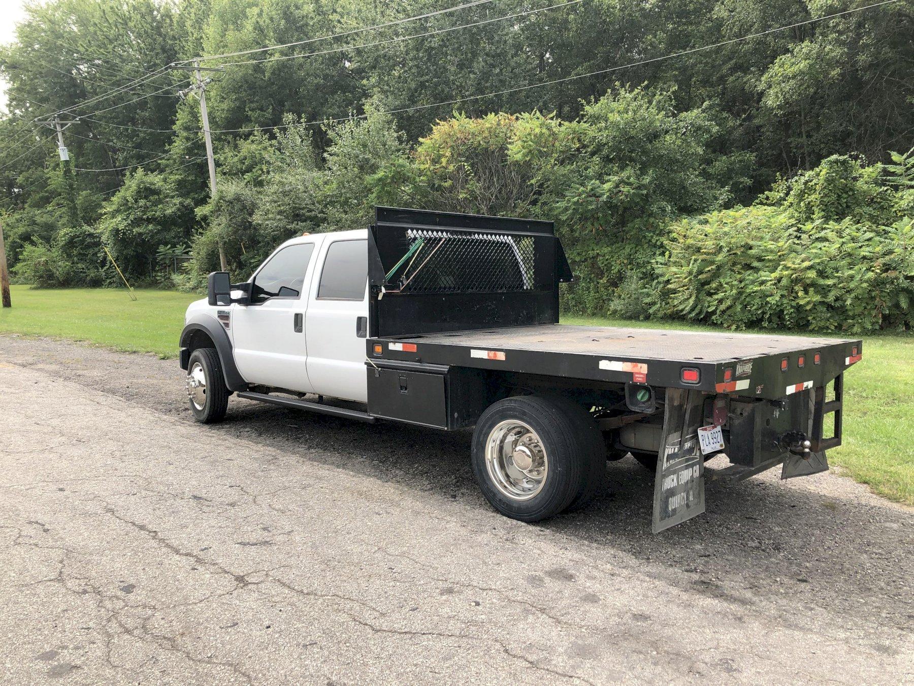 2008 FORD F-550 FLAT BED TRUCK: STOCK #12641