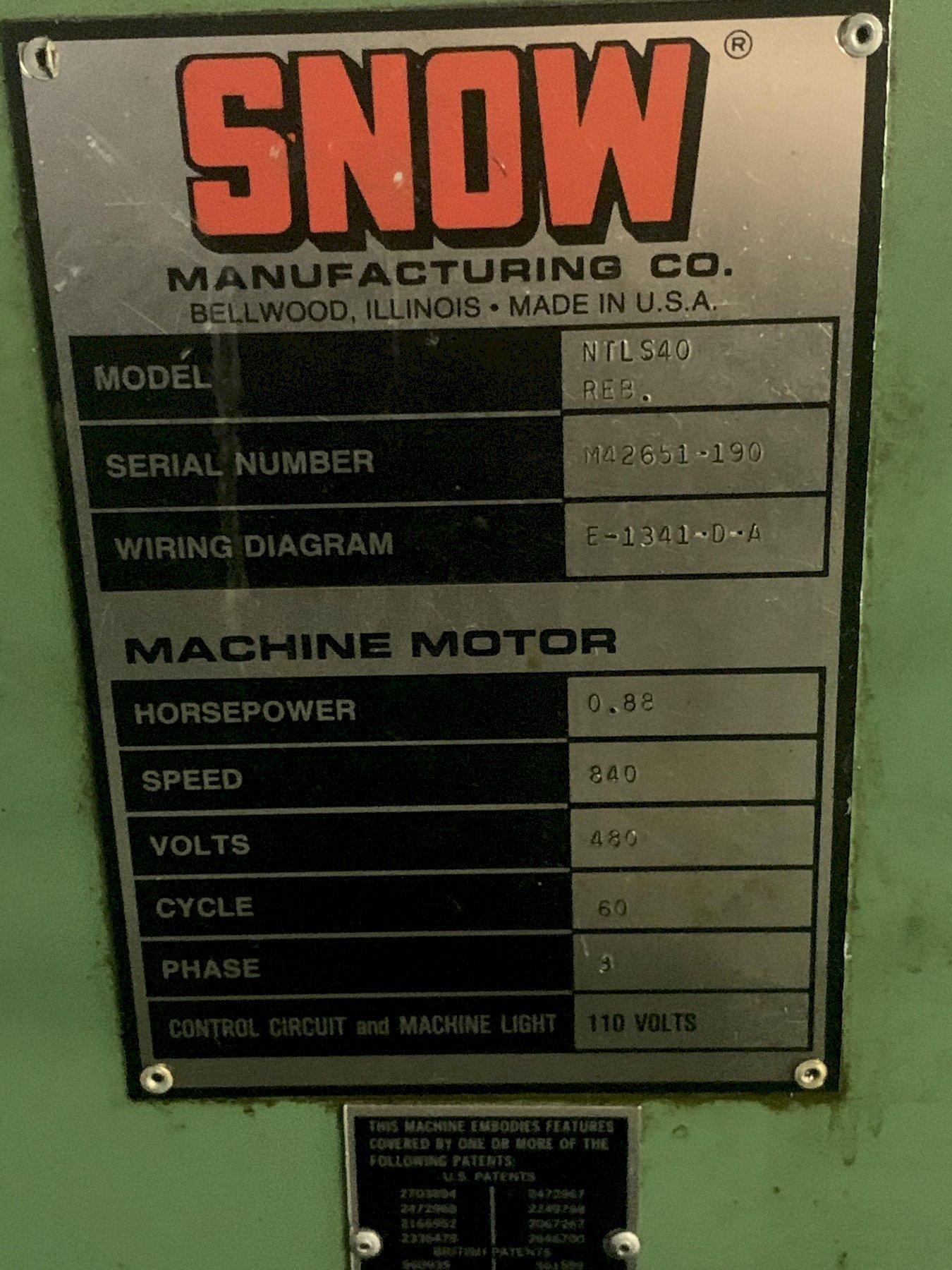 SNOW INCLINED TAPPER: STOCK #13776