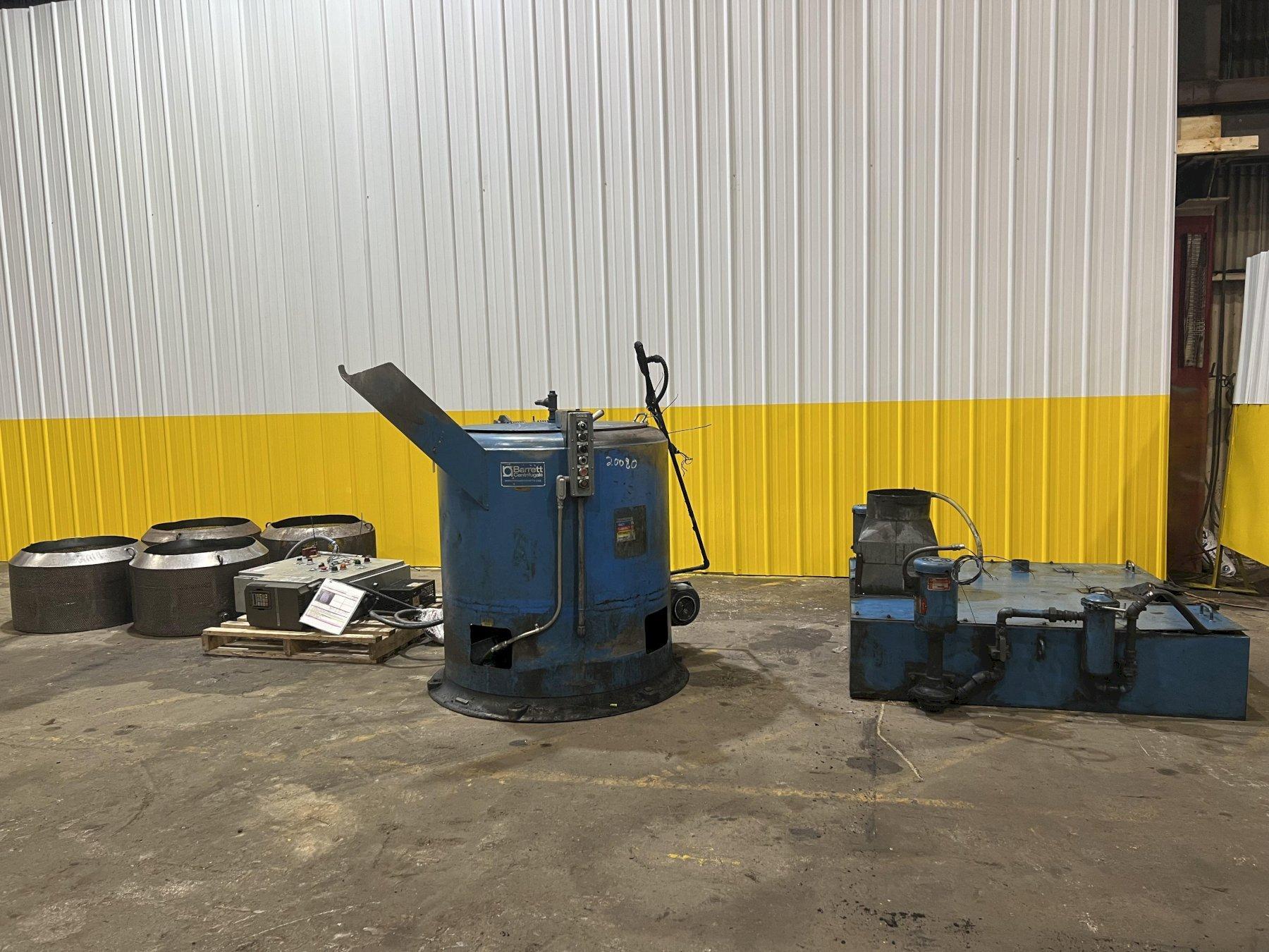 425 LB BARRETT MODEL #1100 EXTRACTOR CENTRIFUGE CHIP SPINNER WRINGER ...