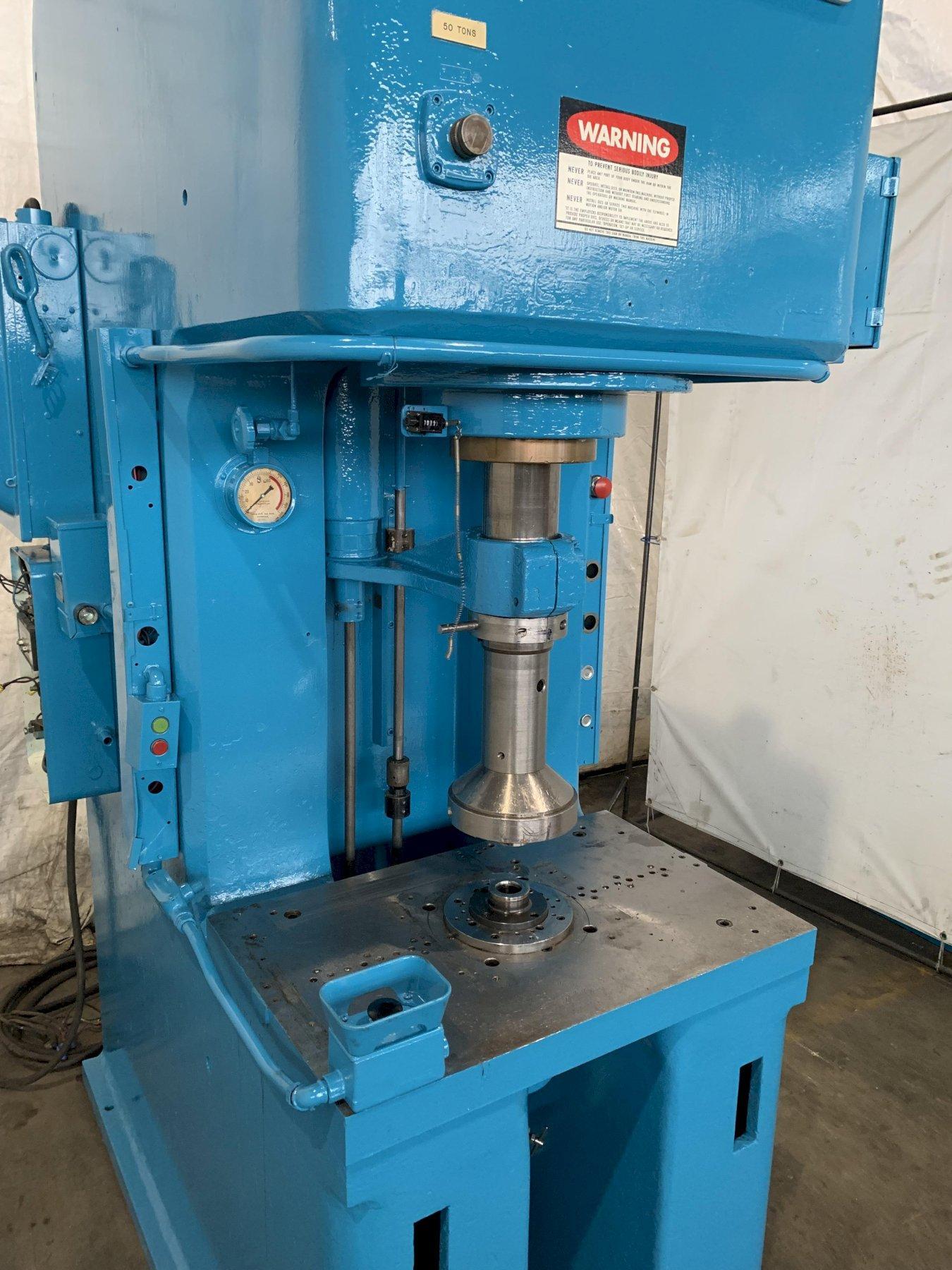 50 TON DENISON NA50C92 C-FRAME HYDRAULIC PRESS. STOCK #0256224 | G-2000 ...