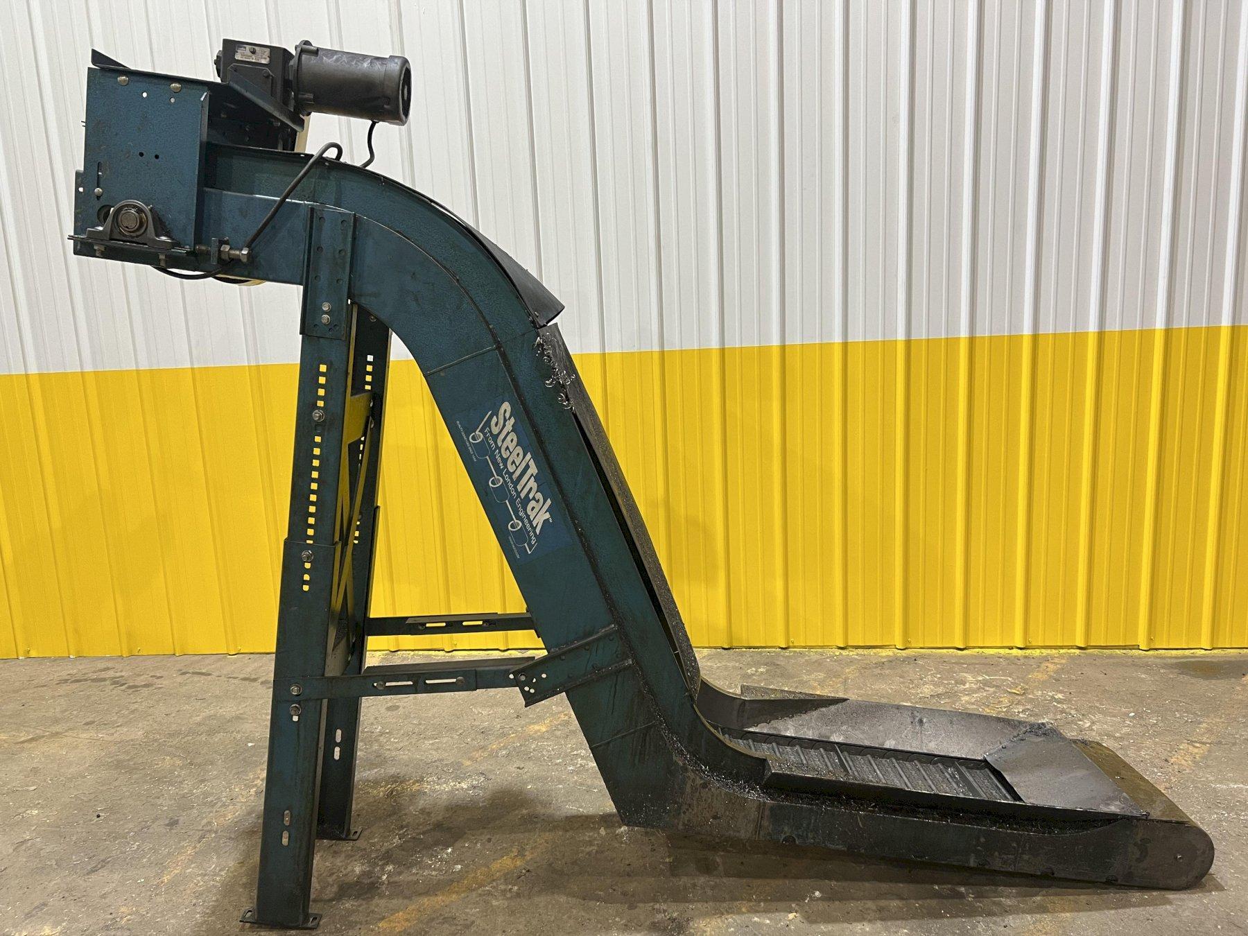 STEELTRAK FLUTED METAL INCLINED POWER CONVEYOR: STOCK 19964