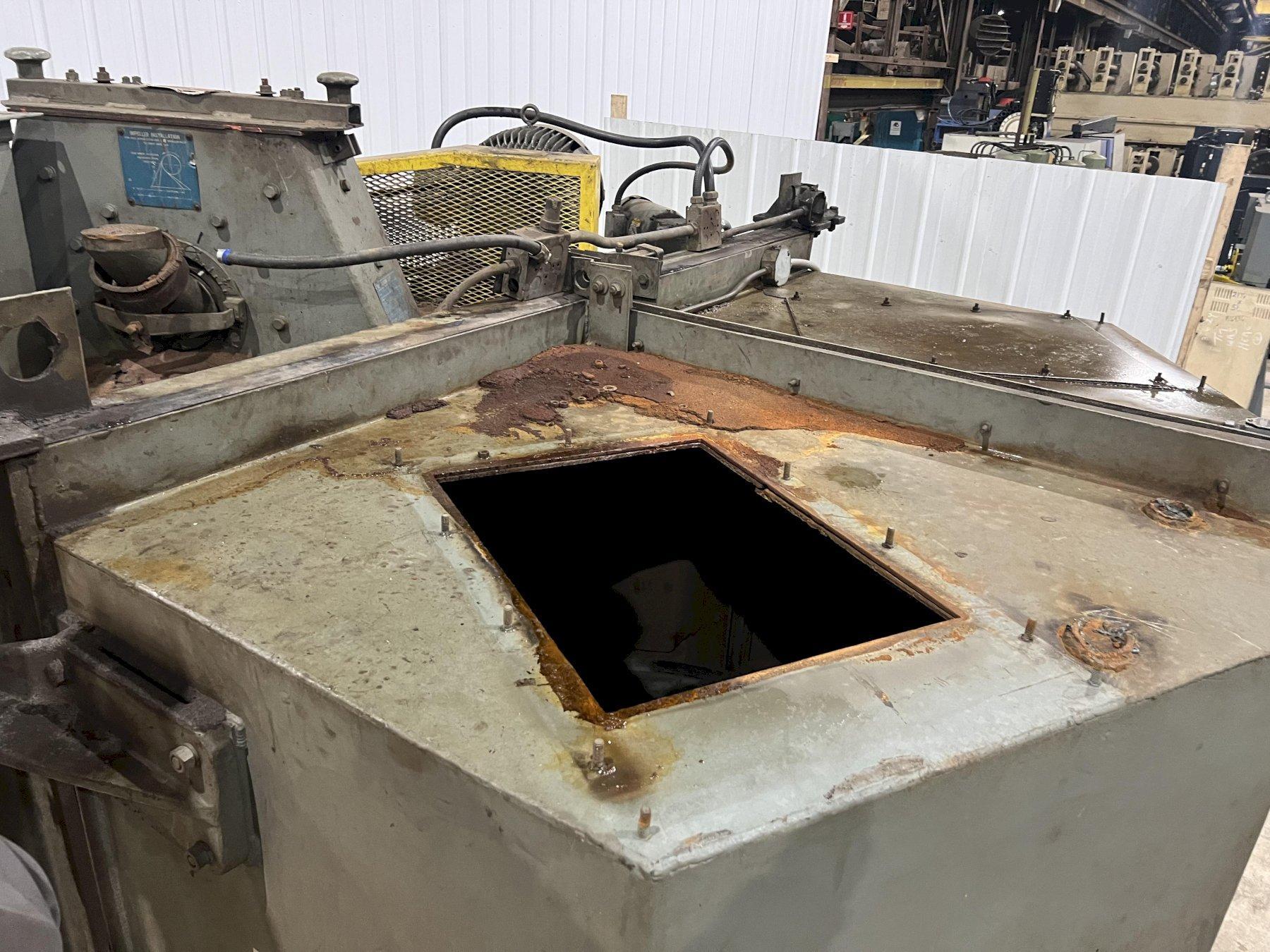 48″ TABLE PANGBORNG MODEL #LK-4 ROTOBLAST ROTARY TABLE BLAST MACHINE ...