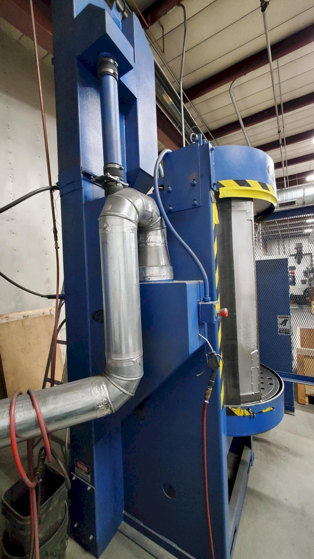 2012 GIBSON MODEL #12X44 DUAL CHAMBER ROTARY SHOT BLAST MACHINE SYSTEM ...