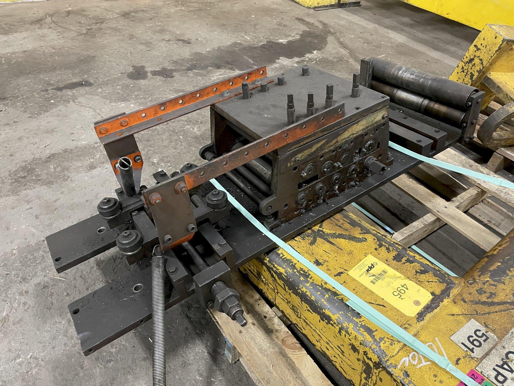 10″ X 5 ROLL STRIP STRAIGHTNER WITH ENTRY GUIDE: STOCK 14865