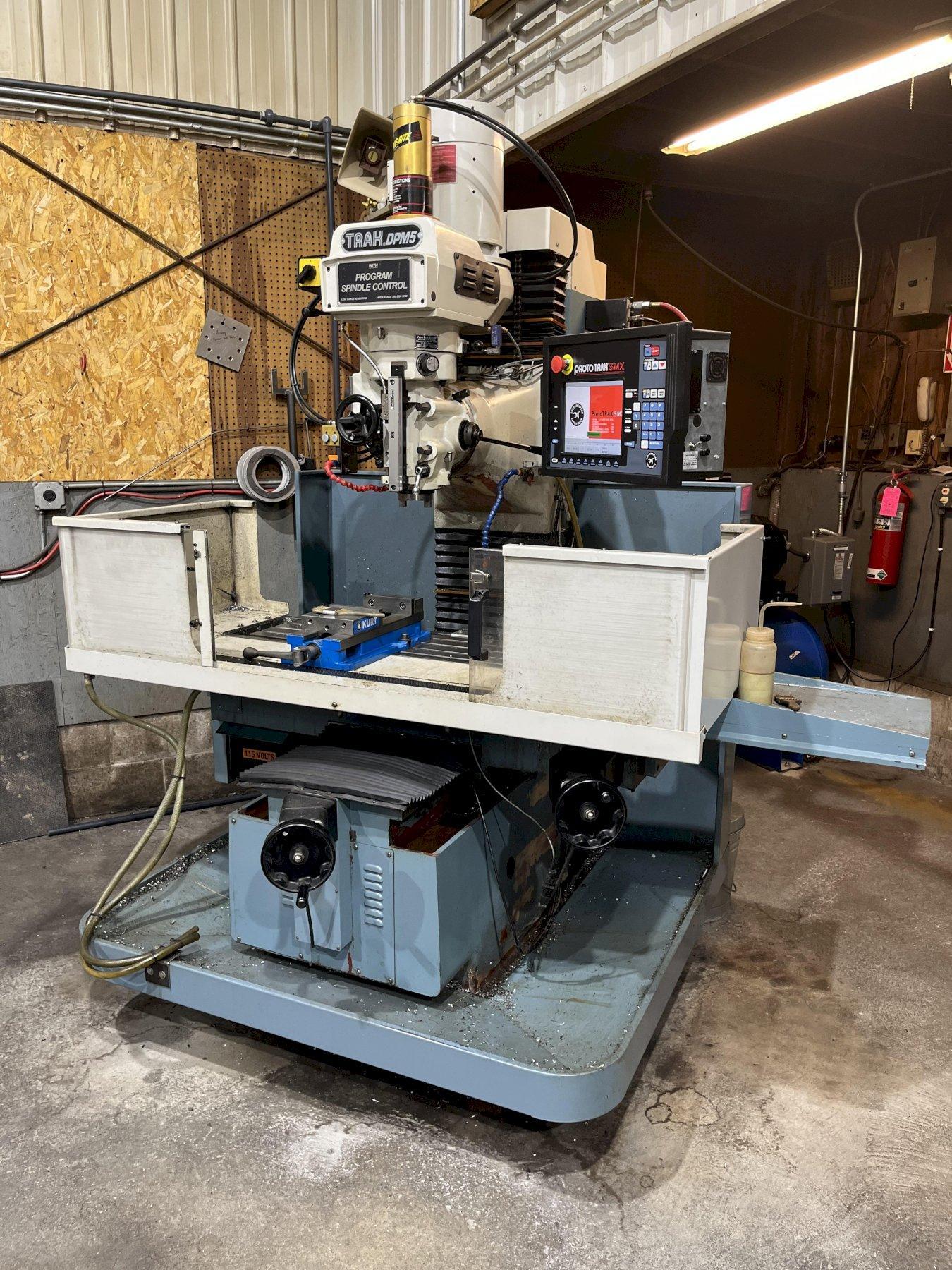 Southwestern Industries Trak DPM SX5P Prototrak 3-Axis CNC Vertical Bed ...