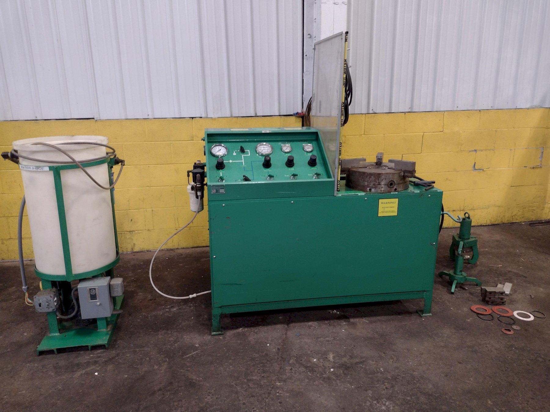 CALDER MODEL 600-15 VALVE PRESSURE TEST BENCH SYSTEM: STOCK #15826