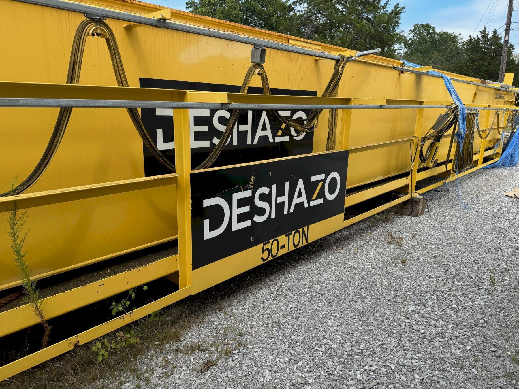 50 TON X 66′ DESHAZO DOUBLE GIRDER OVERHEAD BRIDGE CRANE(NEW IN 2011 ...