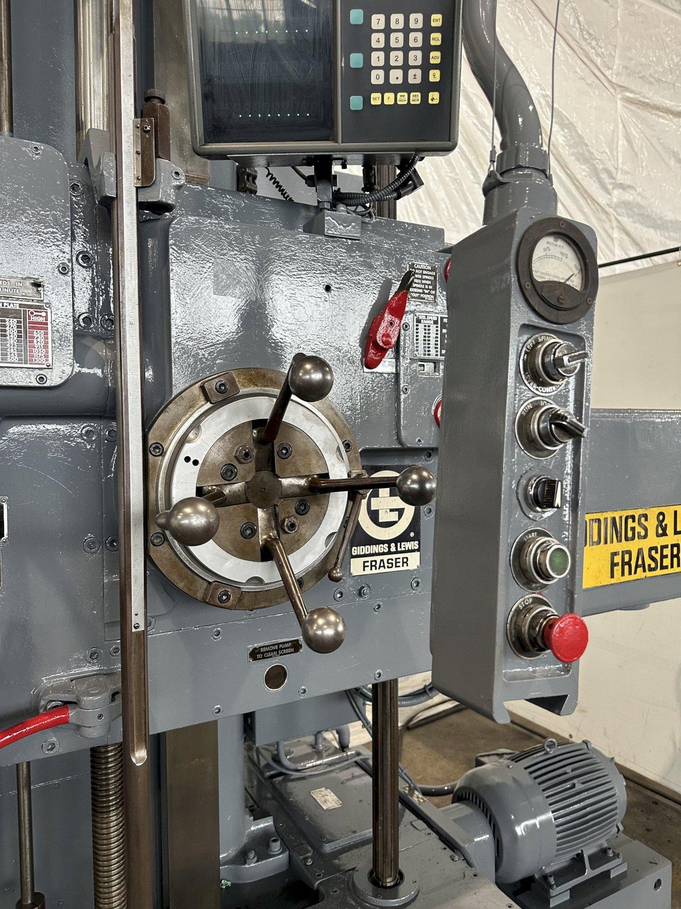 GIDDINGS & LEWIS-FRASER 4″ HORIZONTAL BORING MILL MODEL #70A-D4-T ...