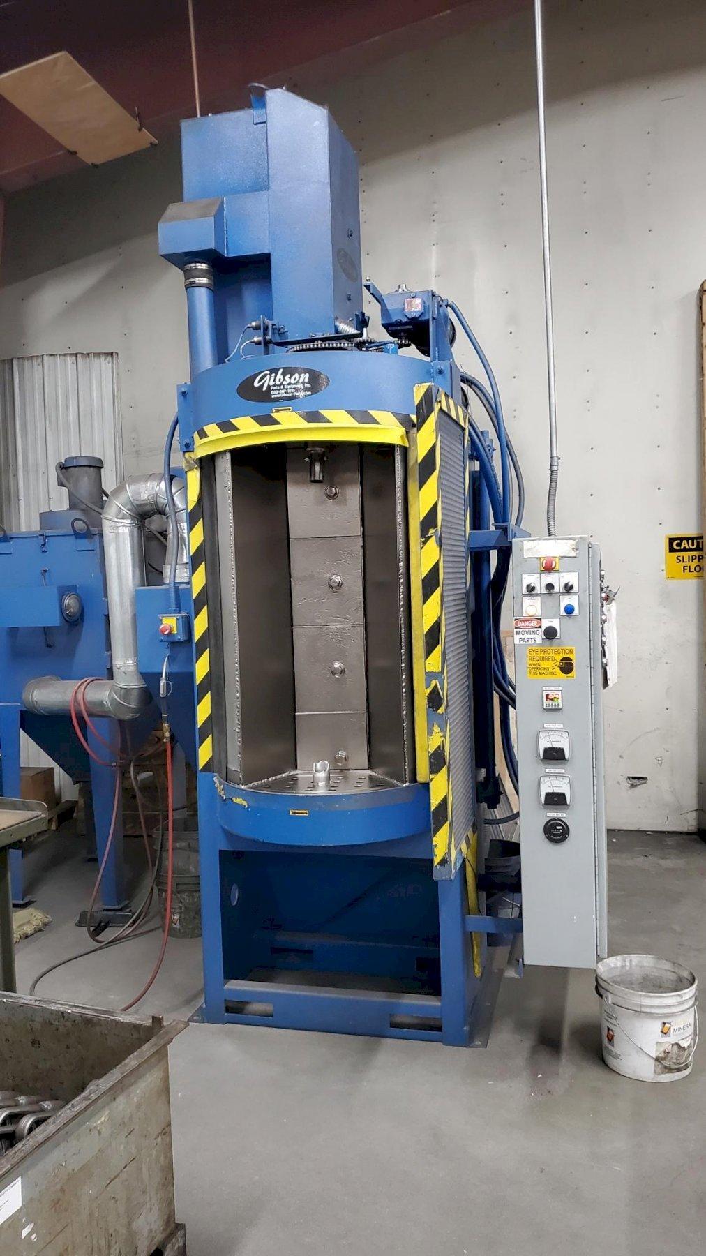 2012 GIBSON MODEL #12X44 DUAL CHAMBER ROTARY SHOT BLAST MACHINE SYSTEM ...