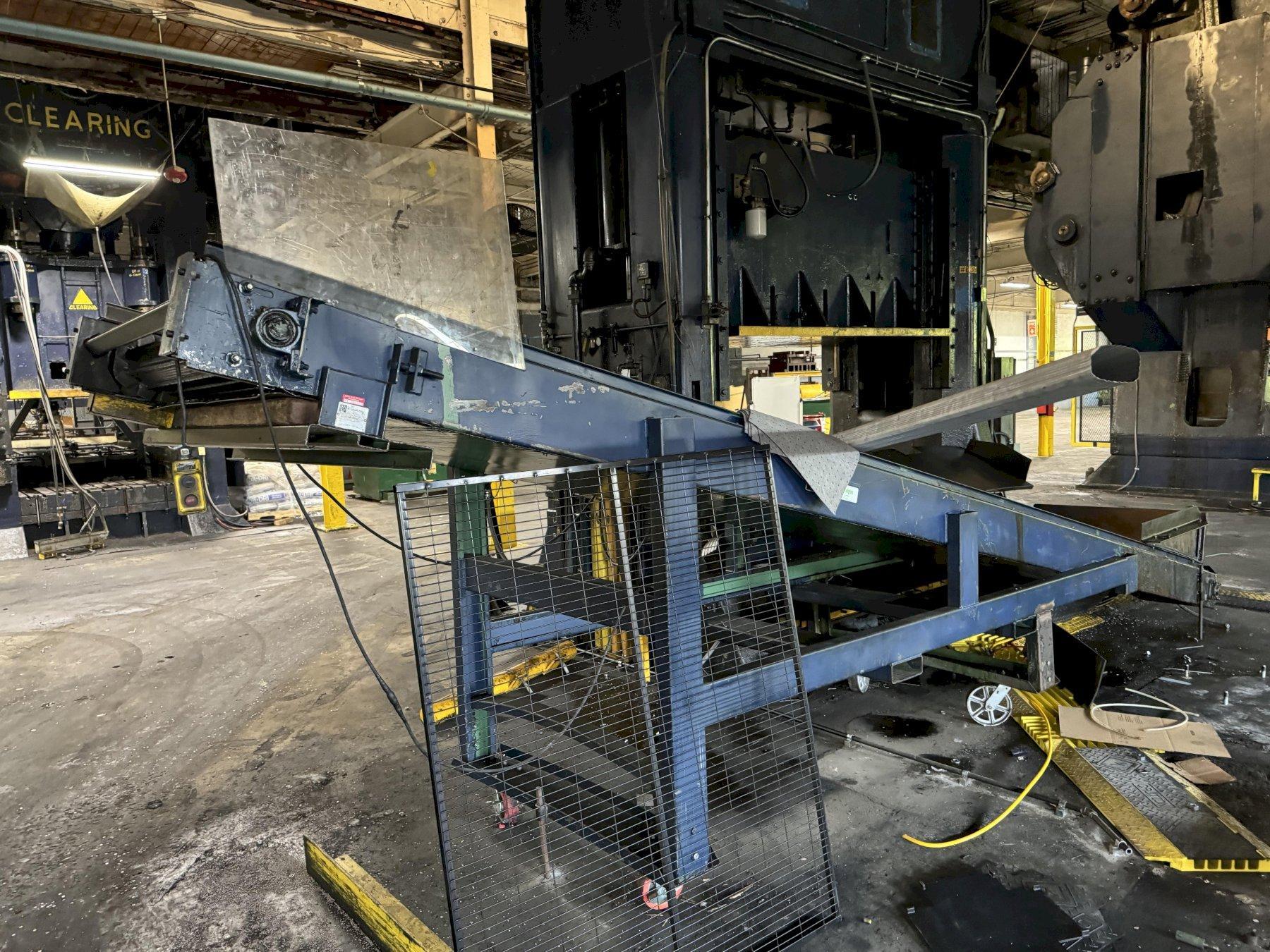 42″ WIDE X 240″ LONG X 72″ TALL WARDCRAFT POWERED SCRAP CONVEYOR. STOCK ...