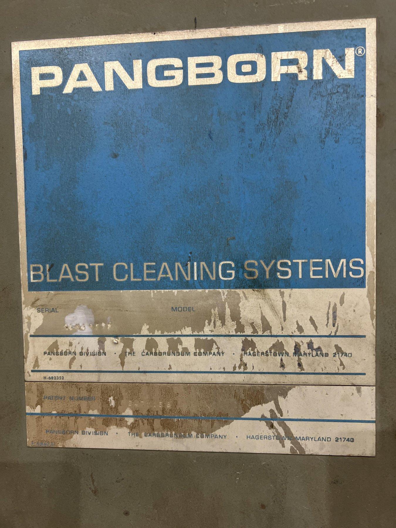 48″ TABLE PANGBORNG MODEL #LK-4 ROTOBLAST ROTARY TABLE BLAST MACHINE ...