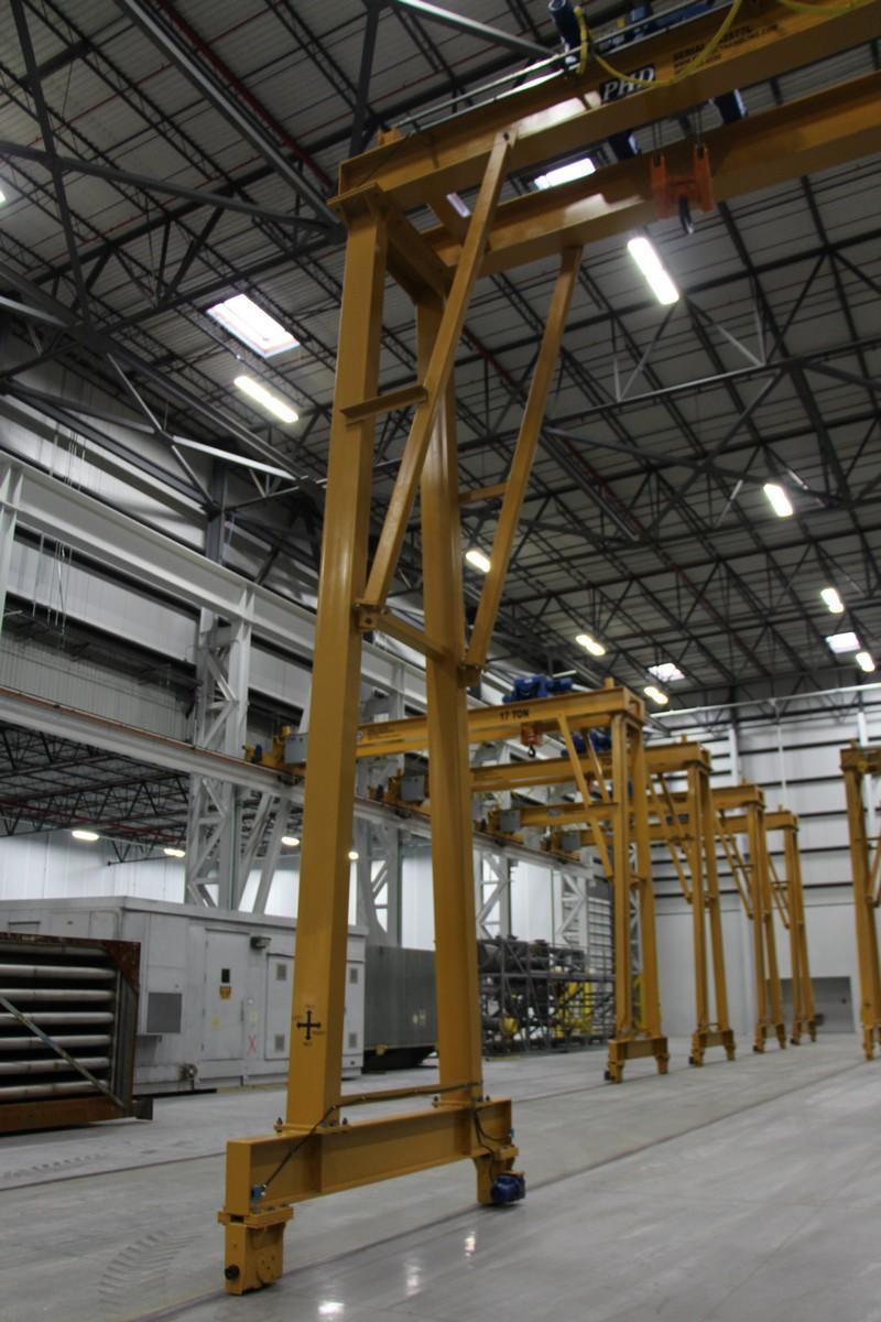 17 TON X 33′ X 26’6″ LIFT PHD SINGLE LEG GANTRY CRANE: STOCK: STOCK #14495