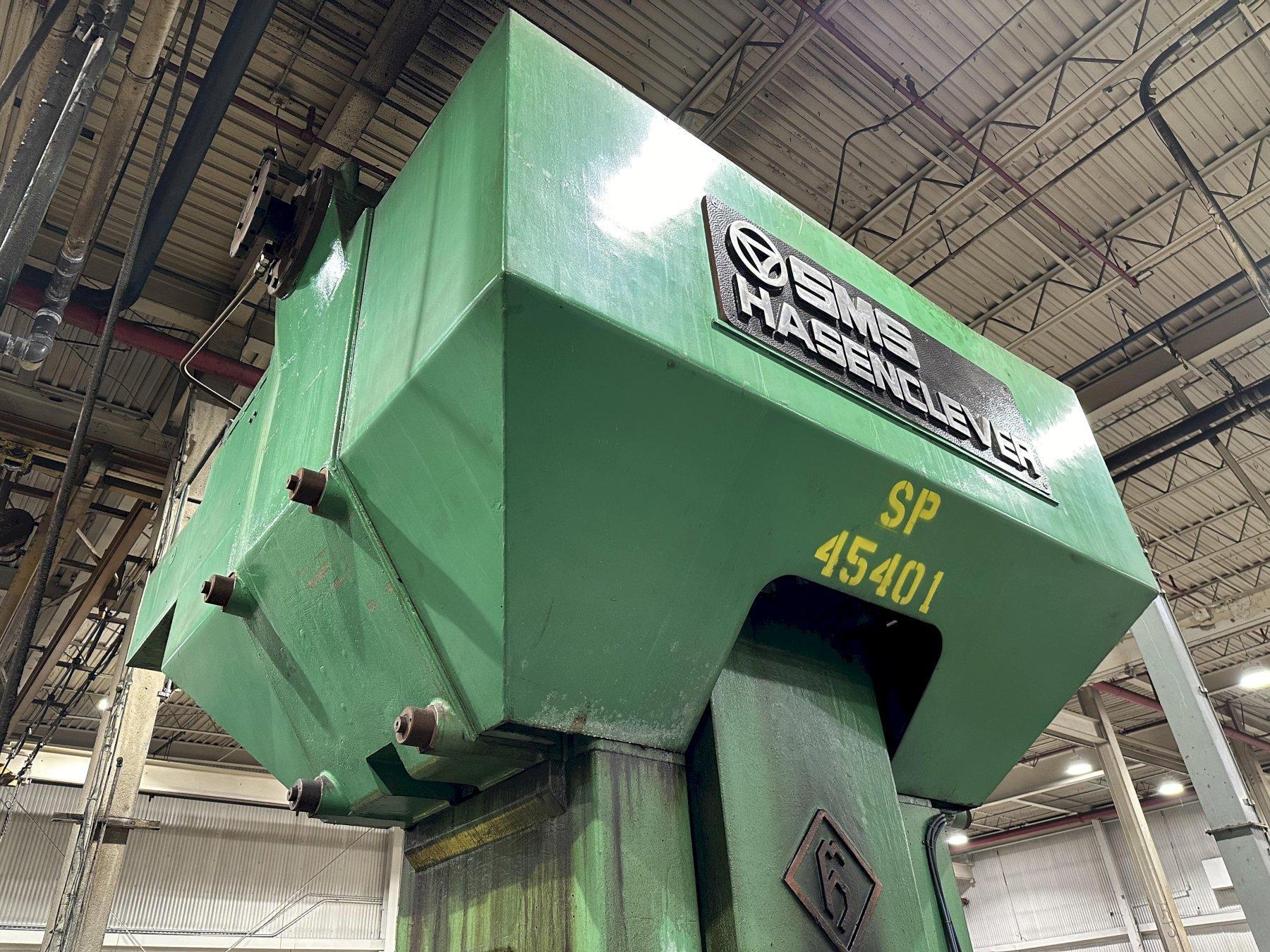 1250 TON SMS-HASENCLEVER MODEL #FPRN315/750/475/1275 SCREW DOWN PRESS ...