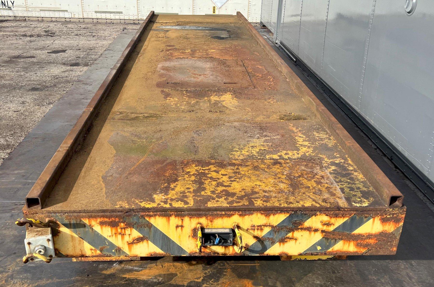 20,000 LBS (10 TON) X 25′ HDT HEAVY DUTY RAIL TRANSFER CART: STOCK #17259