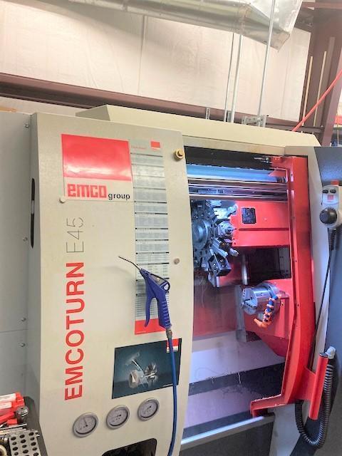 Emco Maier Emcoturn E45 CNC Lathe w/ Live Tooling, Sub Spindle and Y ...