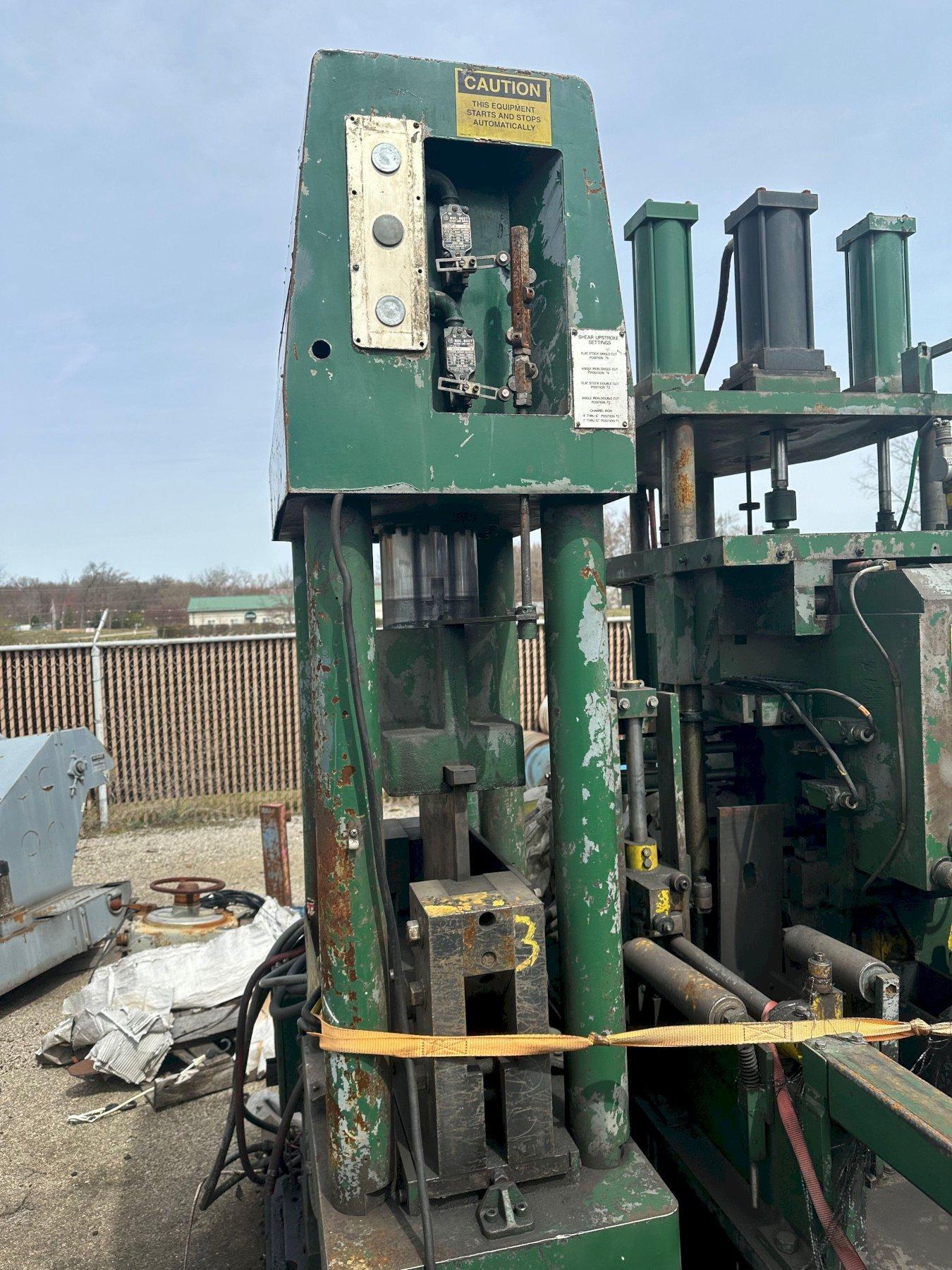 150 TON WHITNEY MODEL #765 HYDRAULIC SHEAR FOR ANGLE, FLATS, AND ...