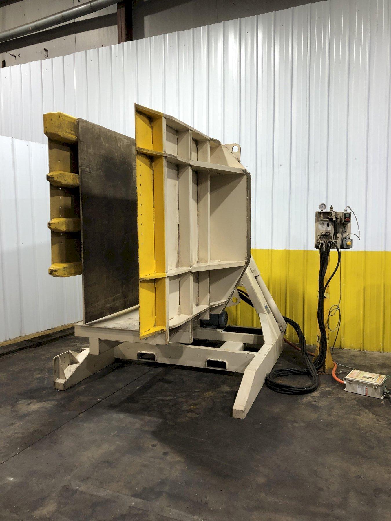 6,000 LBS X 72” PAYNE ROTARY PALLET INVERTER / FLIPPER MACHINE: STOCK ...