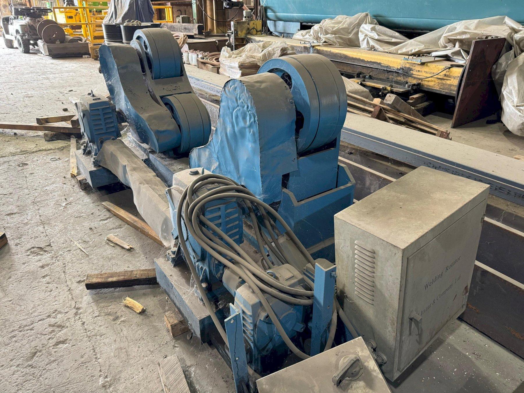 60-TON IRIZAR SELF-ALIGNING TANK TURNING ROLL SET. STOCK # 0237225 | G ...
