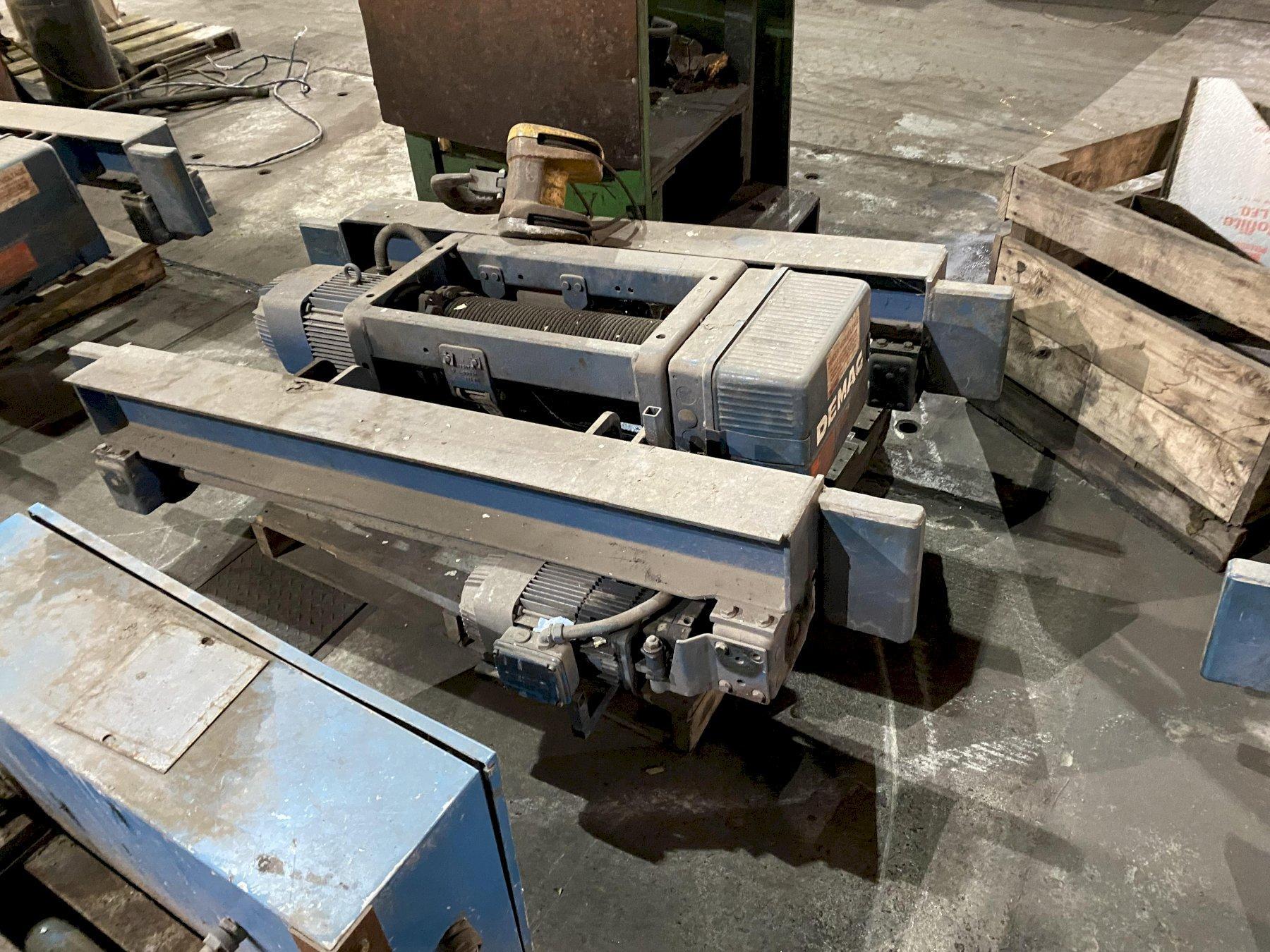 5 TON DEMAG TOP RUNNING TROLLEY HOIST. STOCK # 0311822 | G-2000 Inc.