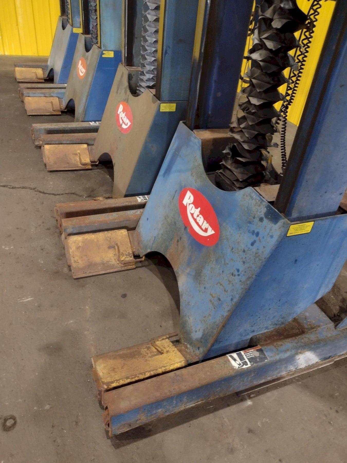 (4) 12,000 LBS ROTARY “TRANSPO-LIFT” MOBILE COLUMN VEHICLE LIFTS ...