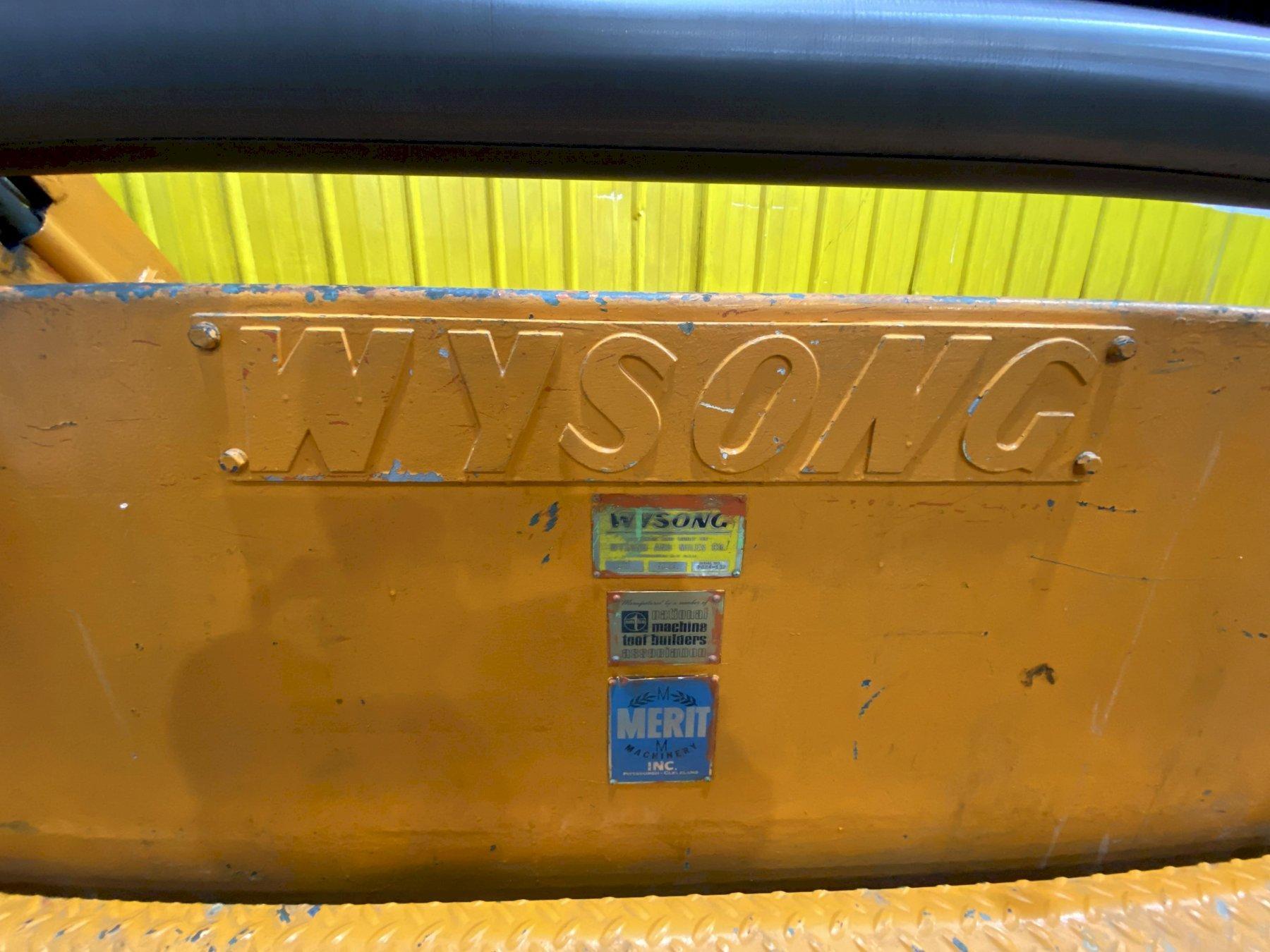 WYSONG & MILES D-96 - Thread Rollers | Machine Hub