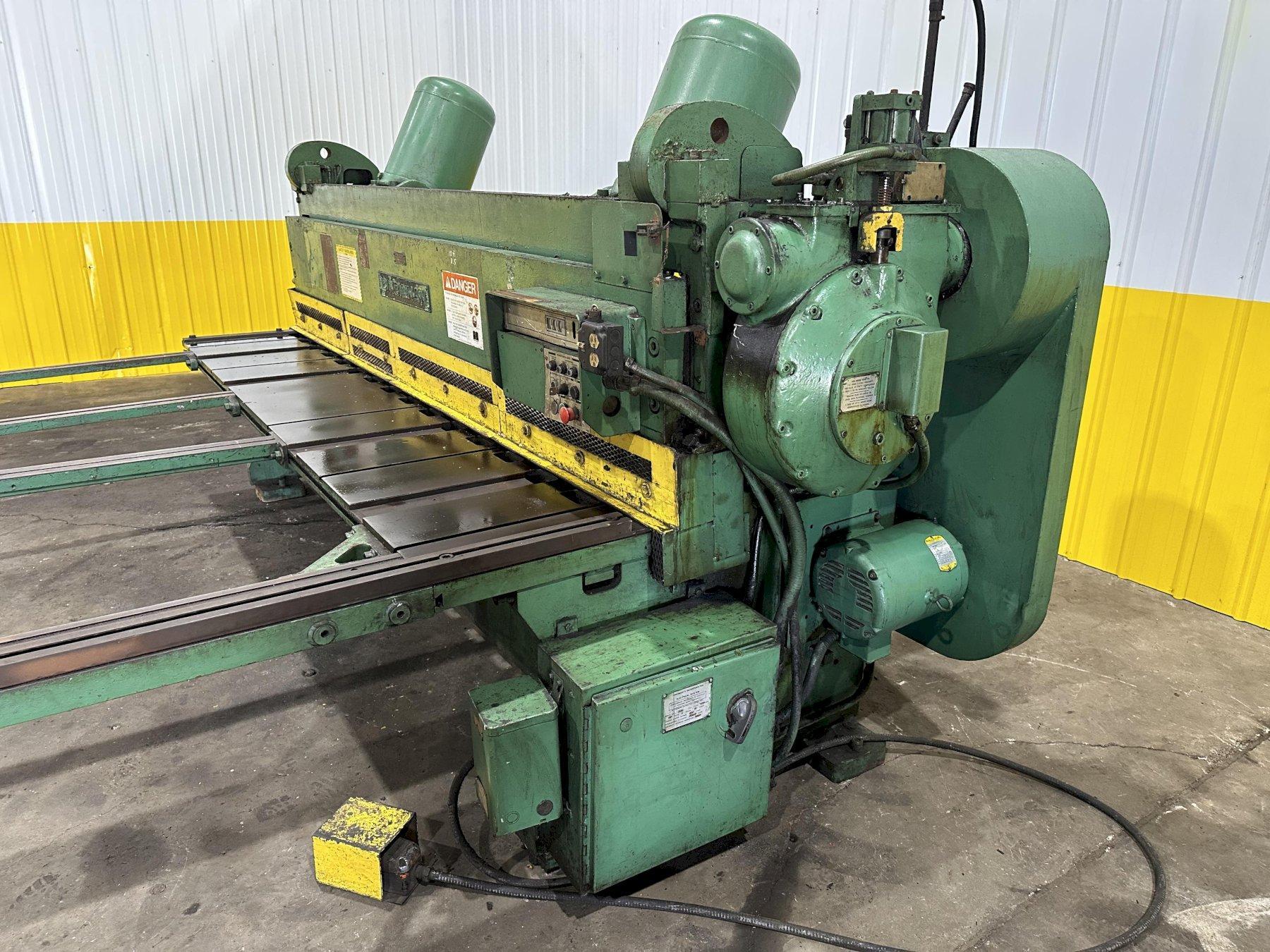 10′ X 1/4″ CINCINNATI MODEL 2CC10 MECHANICAL POWER SHEAR: STOCK #19710