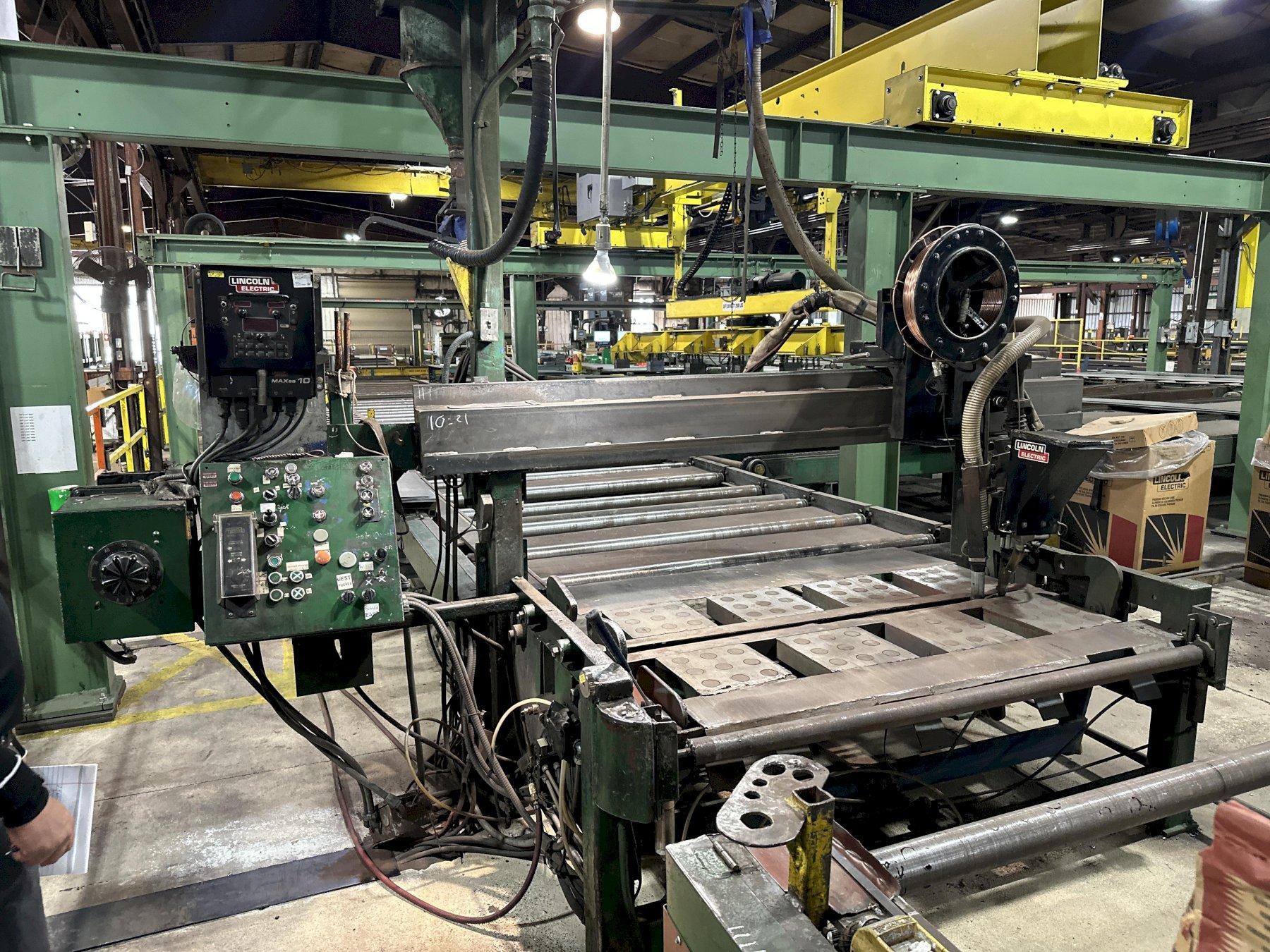 60″ CONRAC PULL THROUGH AUTOMATIC I-BEAM WELDER MACHINE. STOCK #0664925 ...