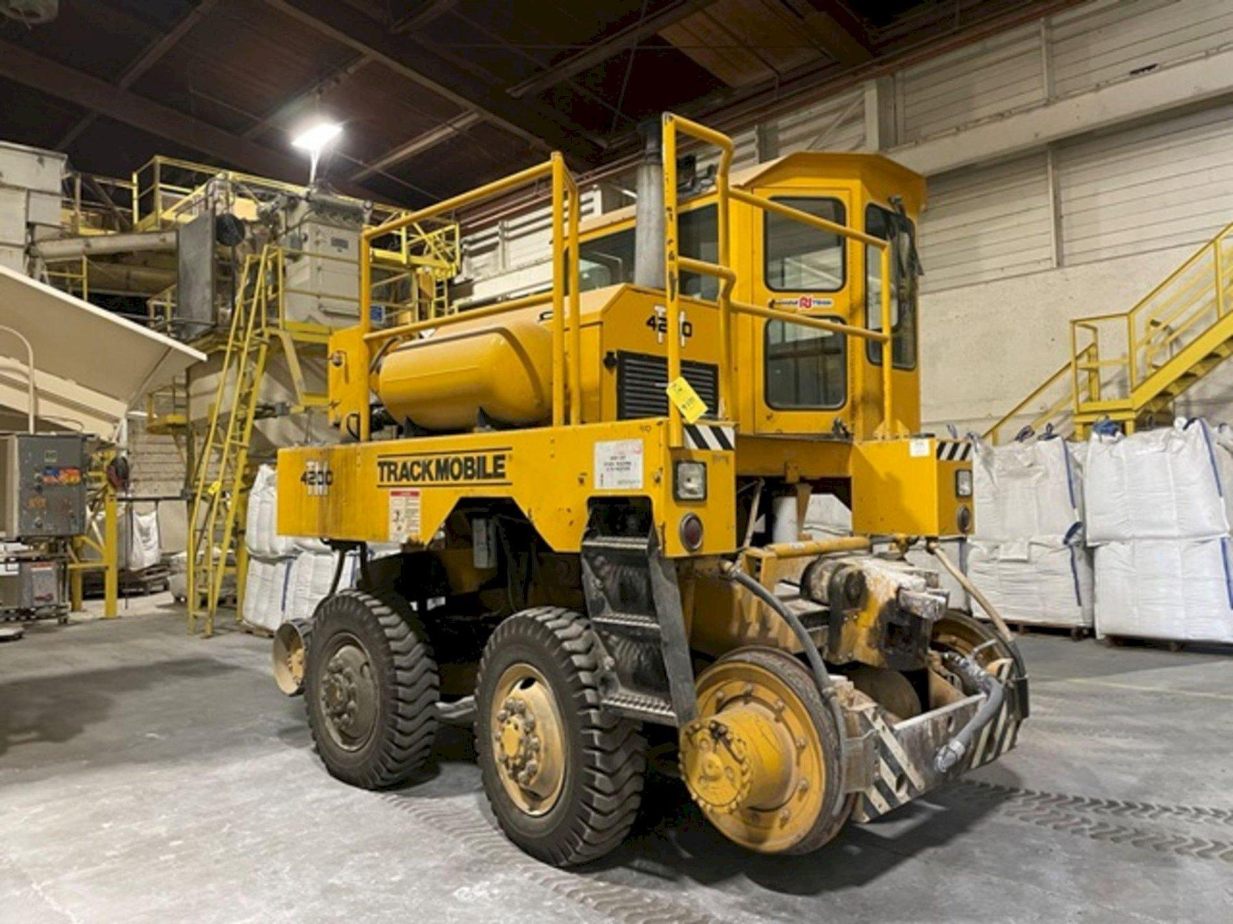 TRACKMOBILE MODEL #4200TM DIESEL OPERATED MOBILE RAILCAR MOVER: STOCK ...