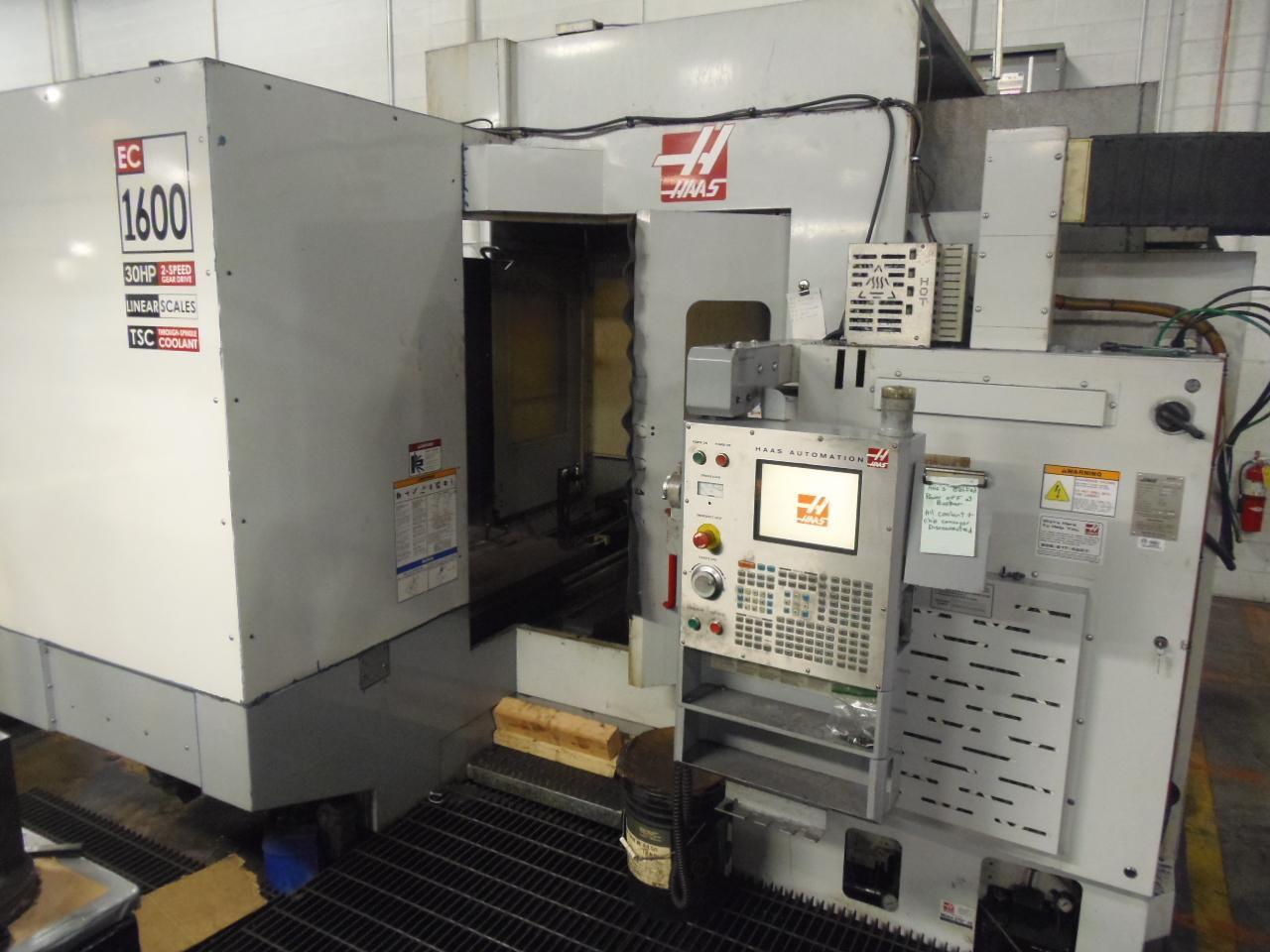 Haas EC-1600-3X Horizontal Machining Center, New 2005, Thru spindle ...