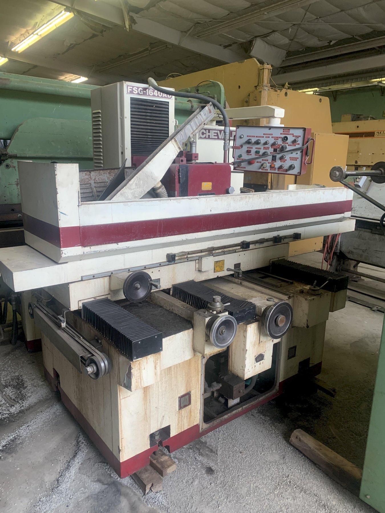 1 – PREOWNED CHEVALIER 3 AXIS HORIZONTAL SURFACE GRINDER, MODEL #: FSG ...