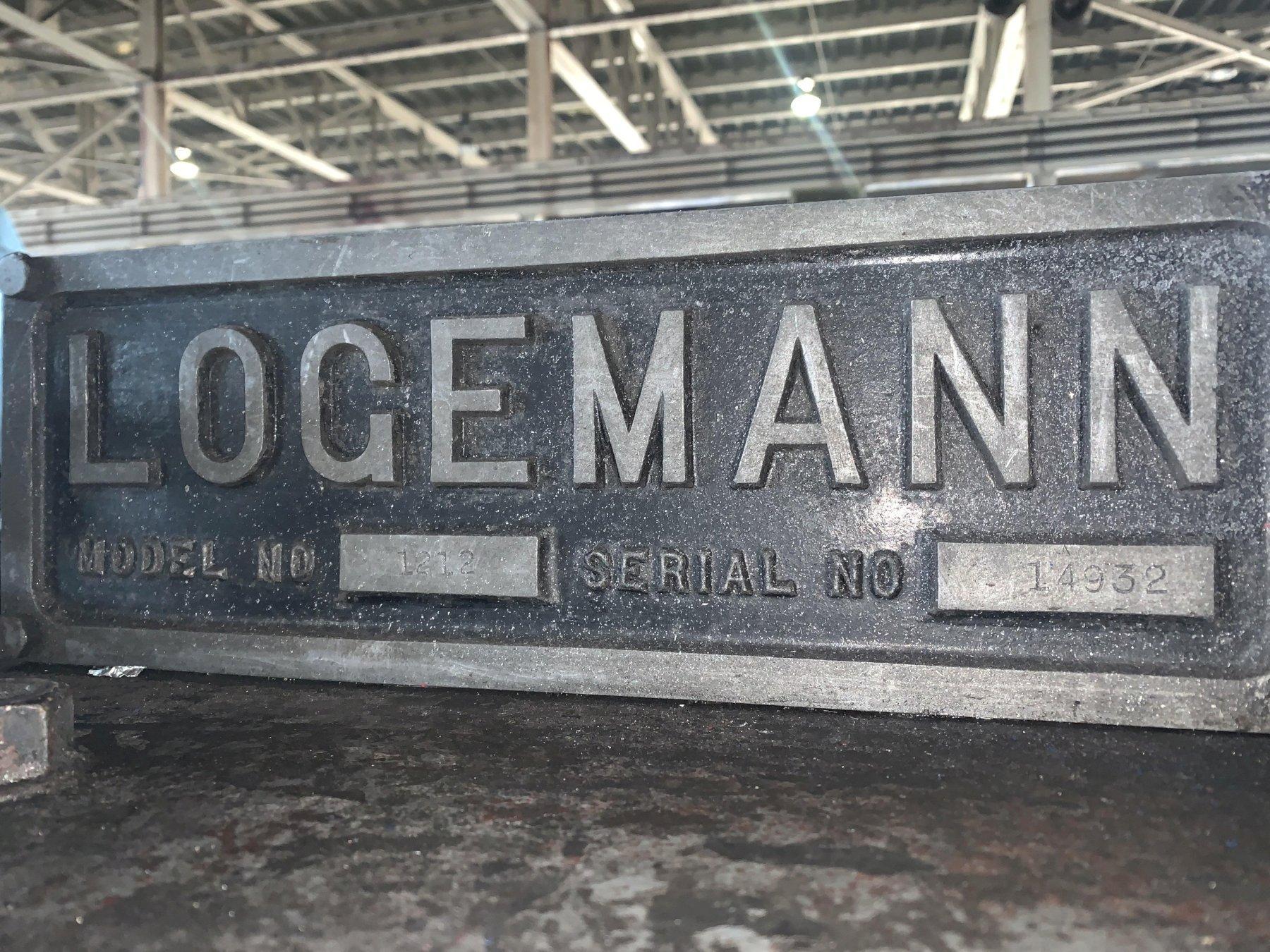 LOGEMAN MODEL 1212 HYDRAULIC BRIQUETTER: STOCK #11504