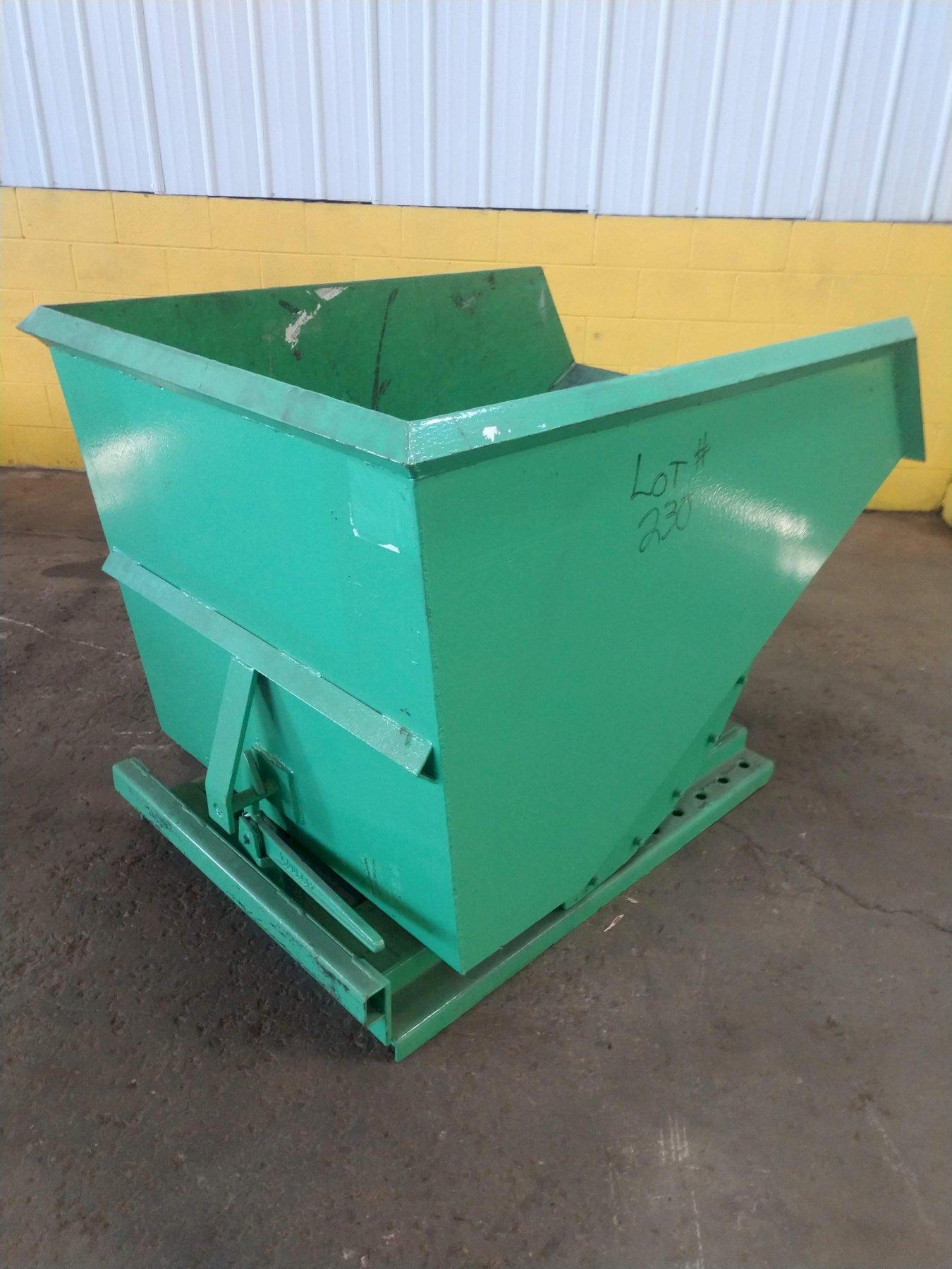3/4 CUBIC YARD SELF-DUMPING TRASH HOPPER: STOCK #13281