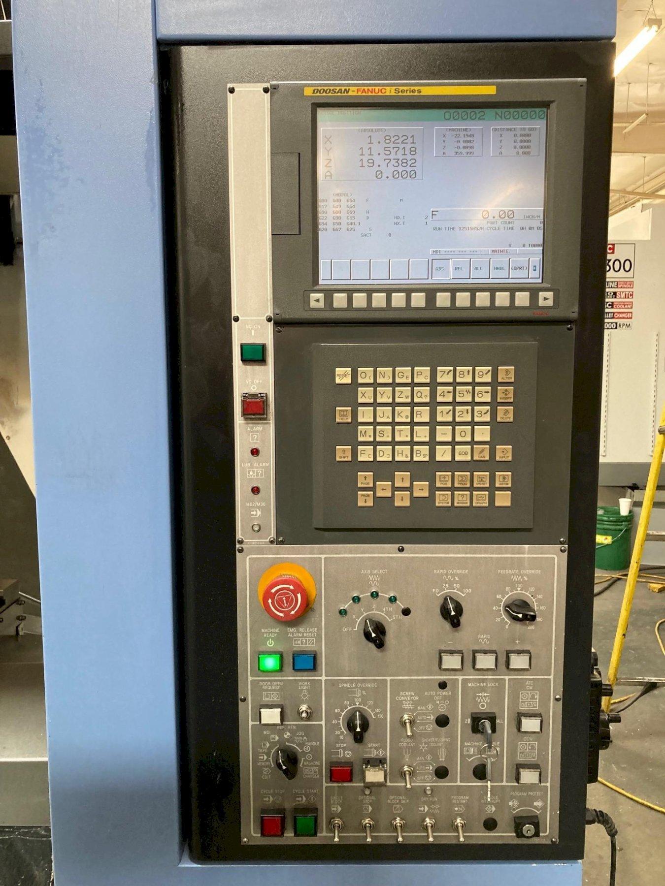 Doosan DNM500 CNC Vertical Machining Center 2010 Fanuc O-iMC Control ...